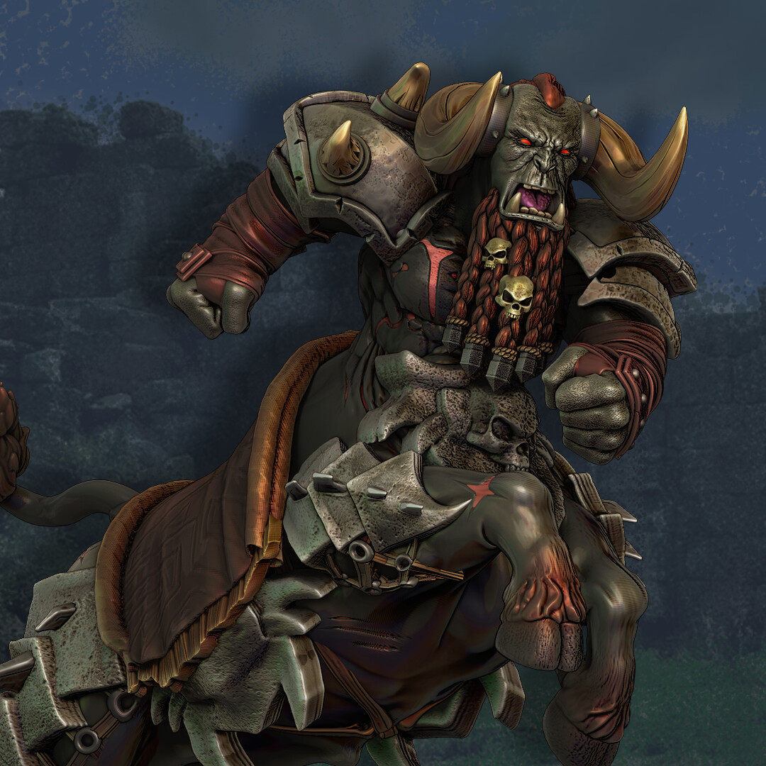 ArtStation - Armored Centaur - Miniature