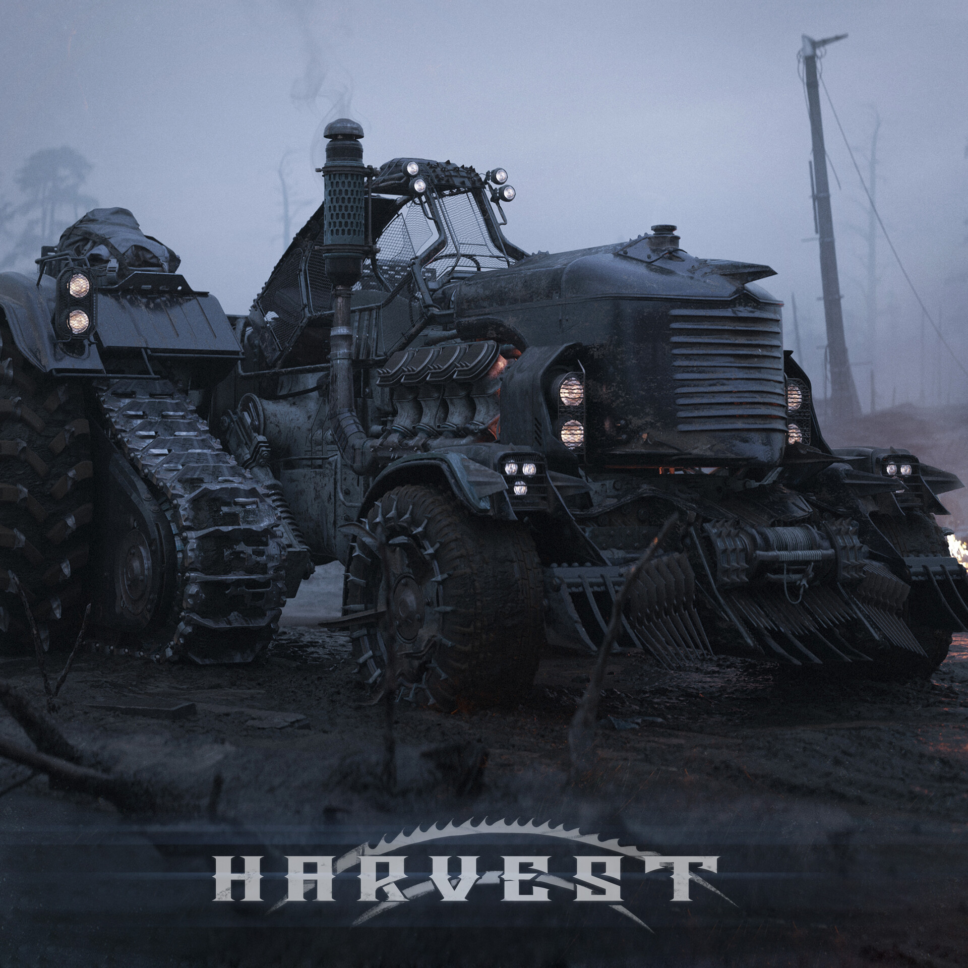 ArtStation - Postapocalyptic Caravan Vehicle | HARVEST
