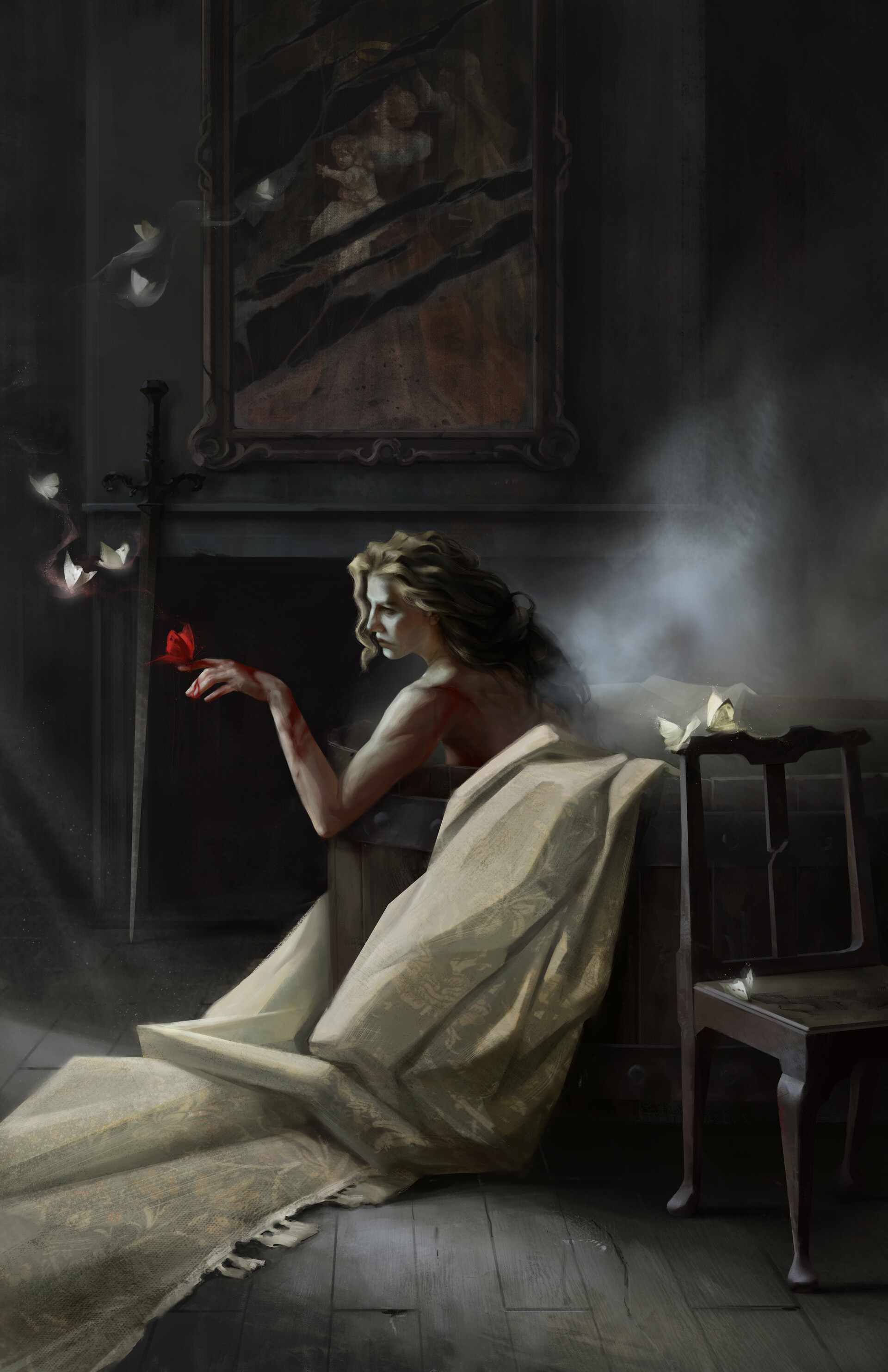 ArtStation - Bloody butterfly