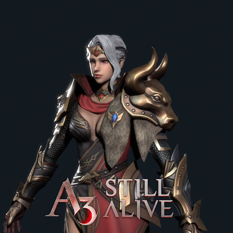 ArtStation - A3 Temple Knight Female