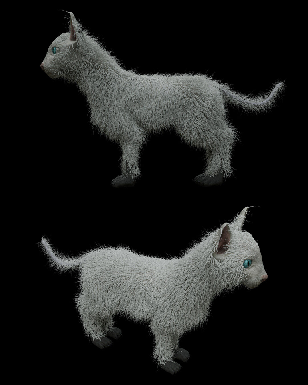 ArtStation - Cat 3d model