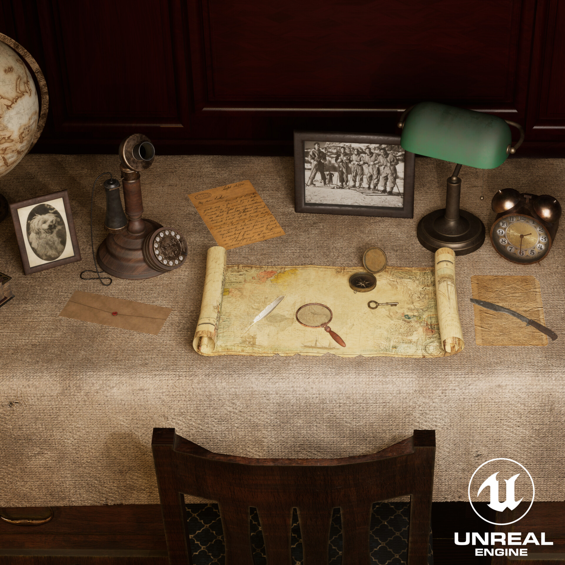 ArtStation - Explorer Desk