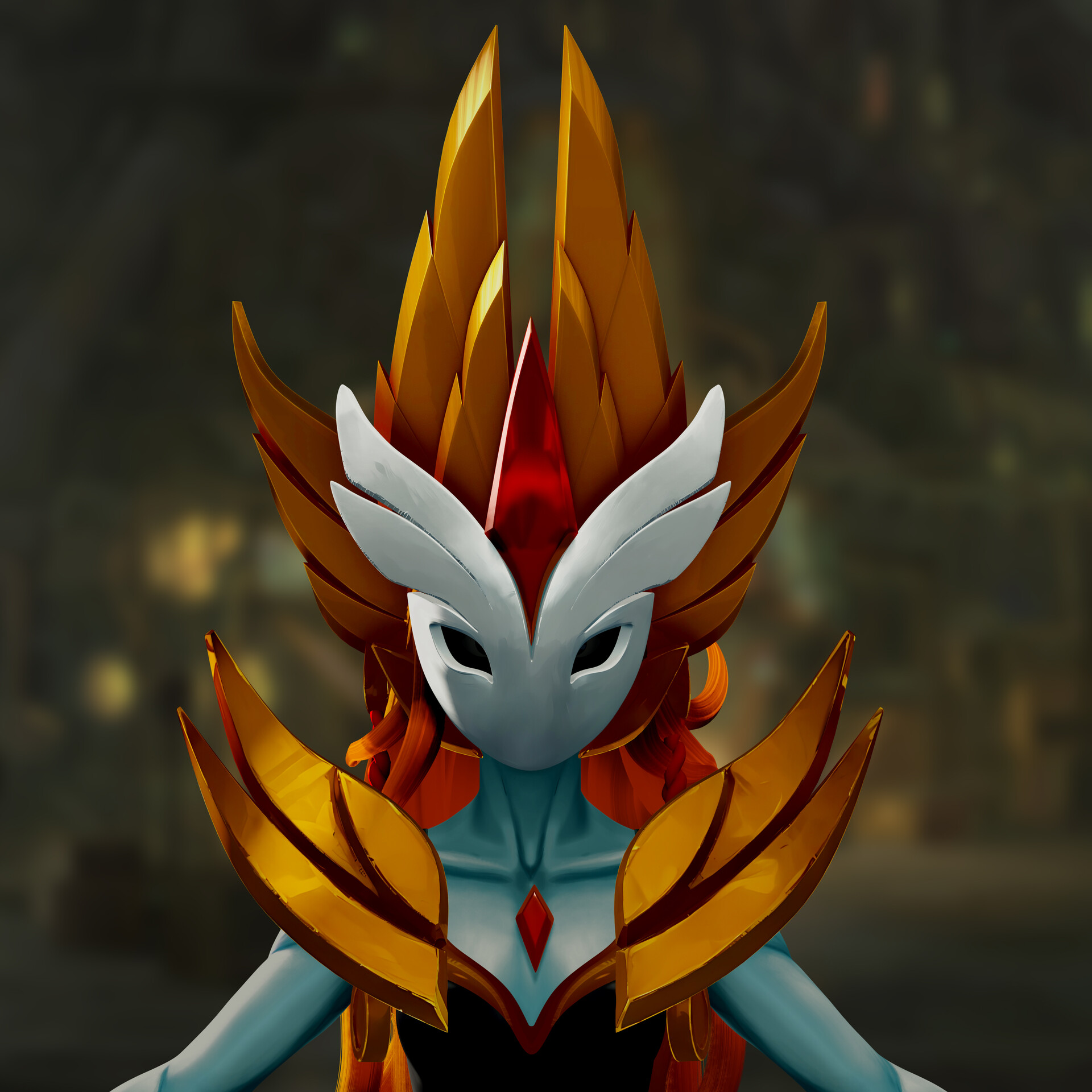 ArtStation - Arcane Style - Kindred Shadowfire - Modeling & Texturing [WIP]
