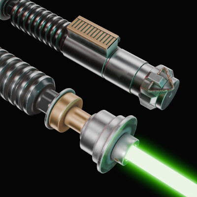 ArtStation - Luke Skywalker ROTJ Lightsaber