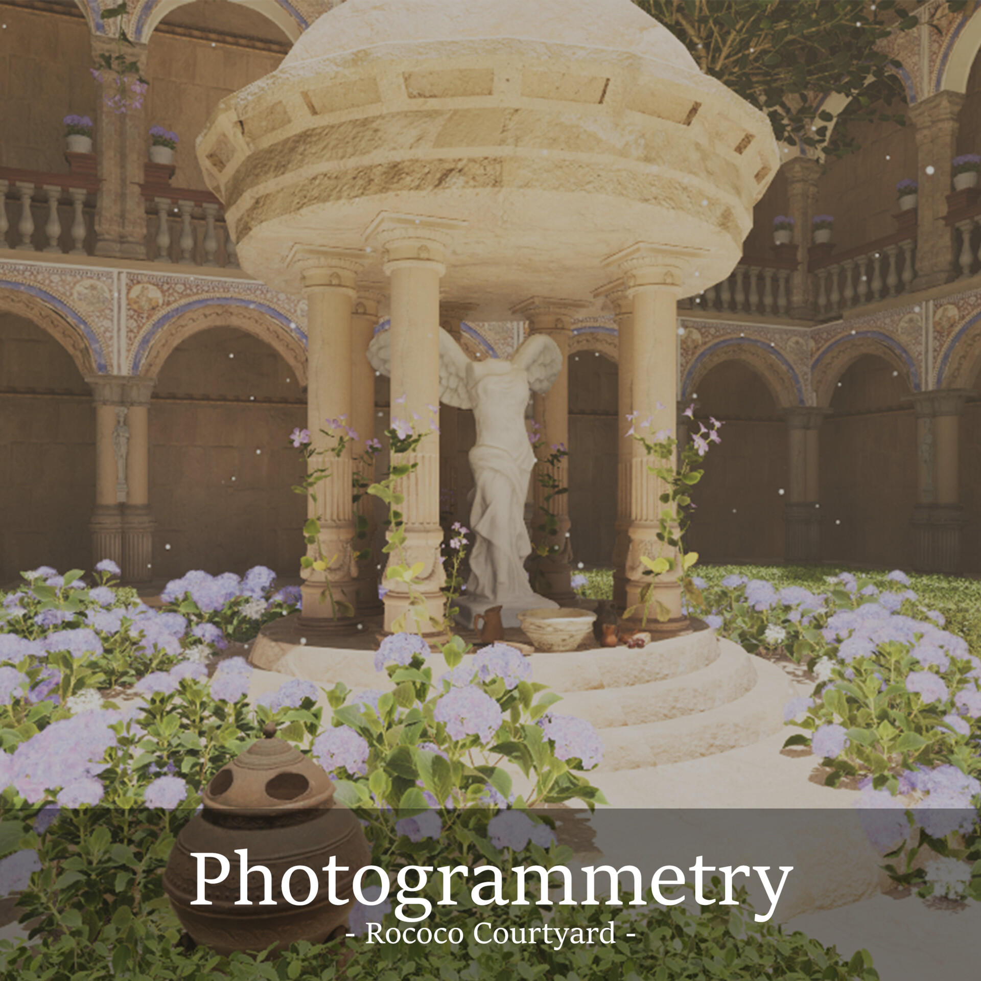 ArtStation - Photogrammetry | Rococo Courtyard