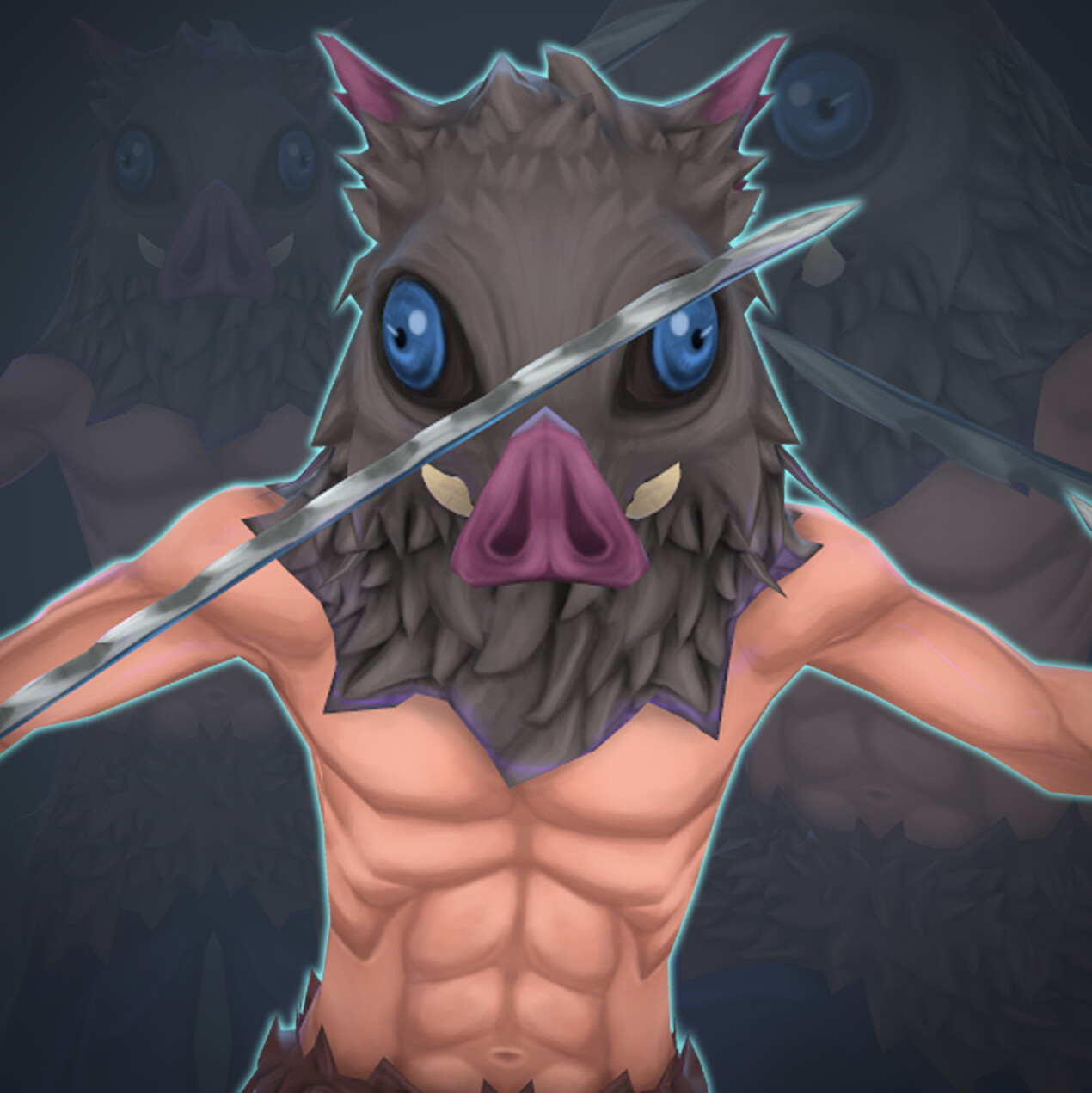 ArtStation - Inosuke Hashibira | Demon Slayer Fanart