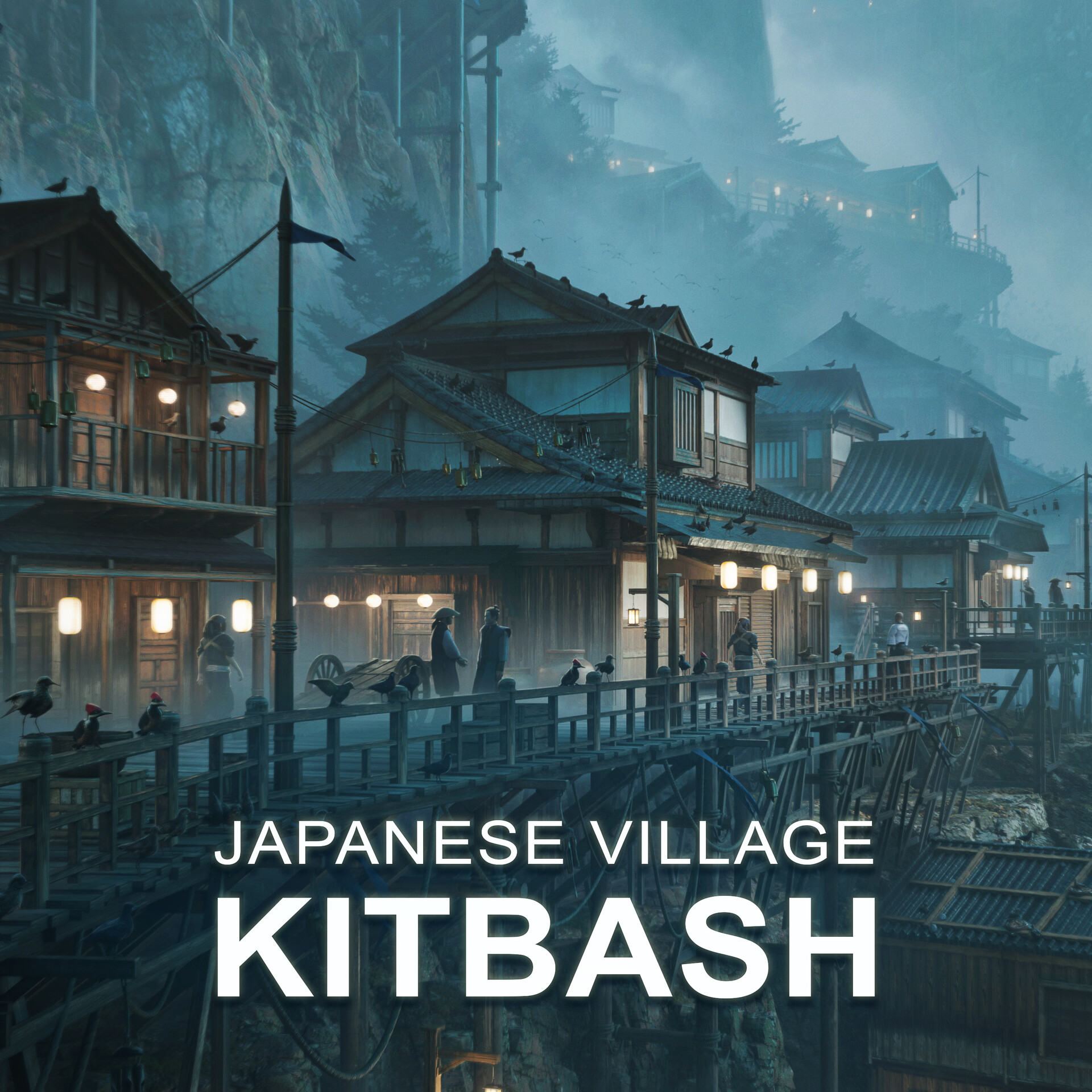 ArtStation - Japanese Village Kitbash & Tutorial