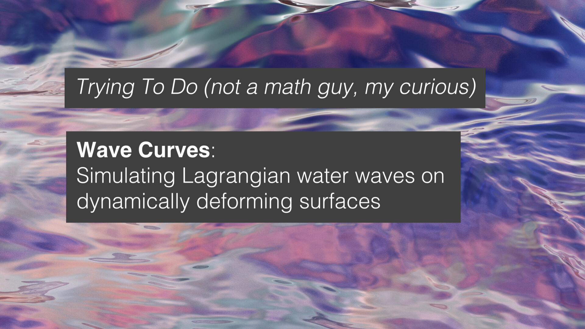 ArtStation - Attempt To Solve Wave Curves Post Process In Houdini For ...