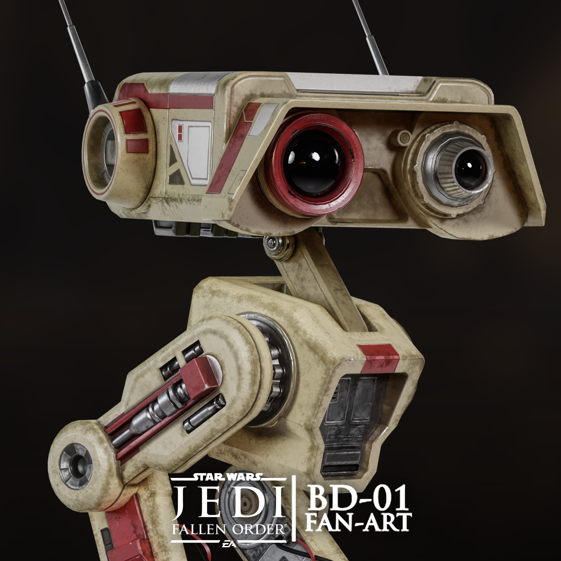 ArtStation - BD-1 Fan Art -From "Star Wars Jedi Fallen Order"