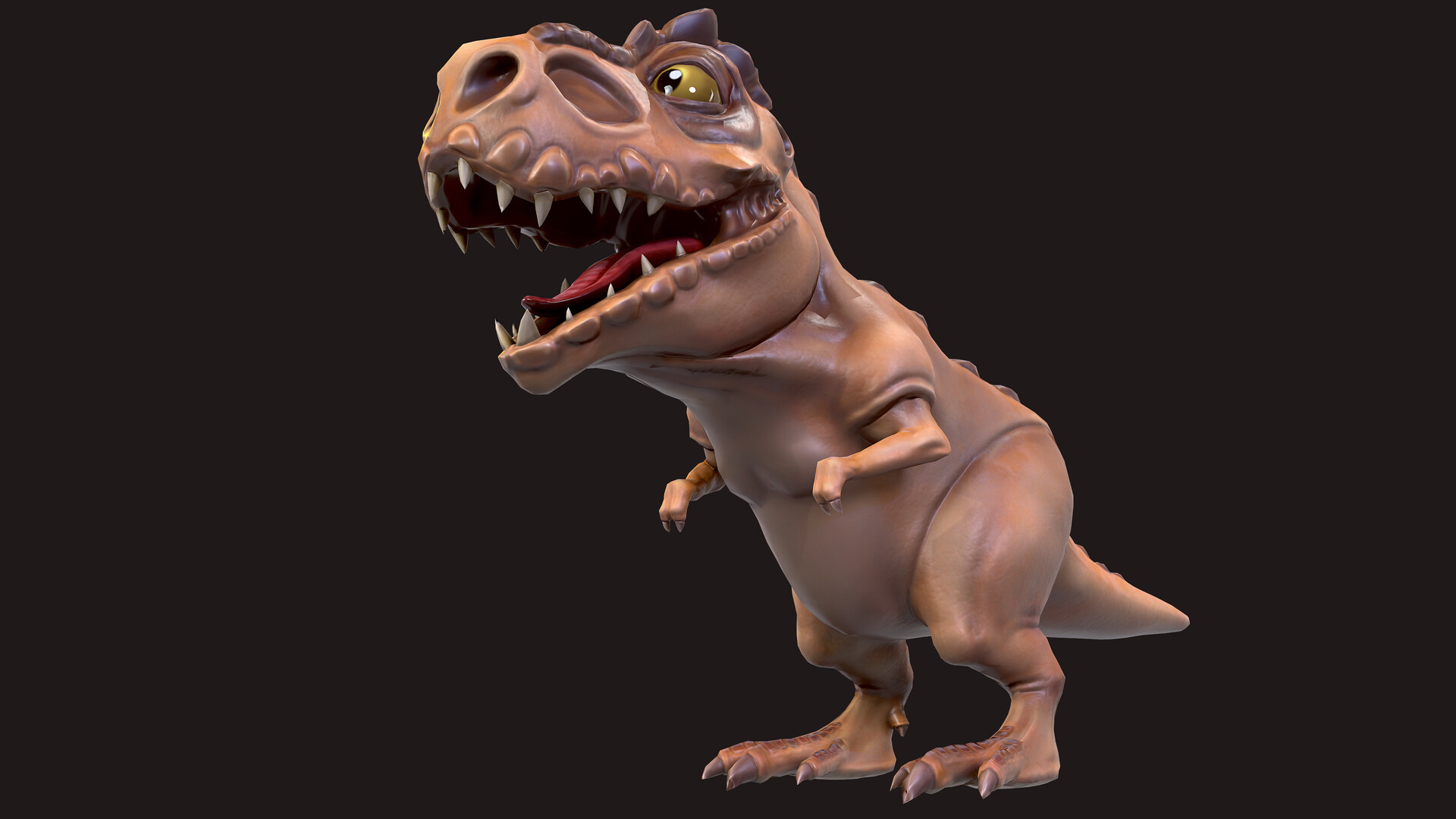 ArtStation - Stylized Dinosaur 3D Model