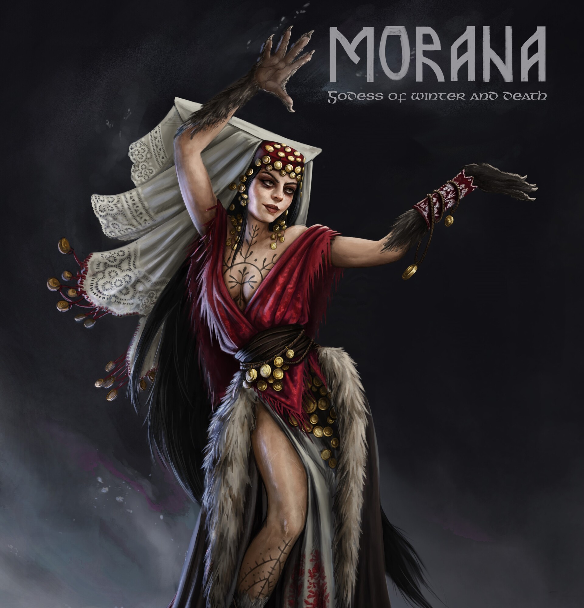 ArtStation - Morana, Goddess of Winter and Death