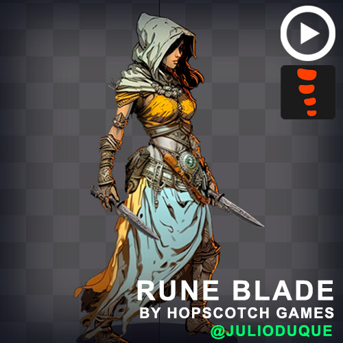 ArtStation - Rune blade - Rig and Spine character animations I made on ...
