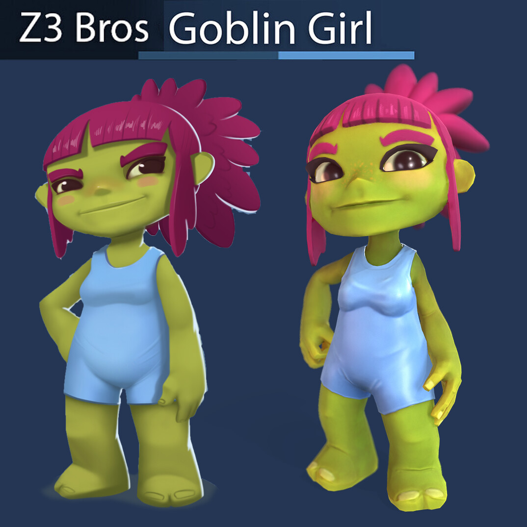 ArtStation - Z3 Bros - Goblin Girl