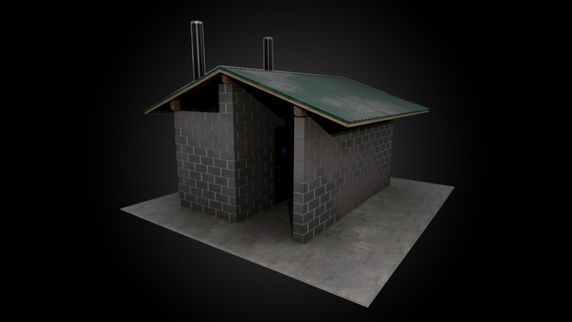 ArtStation - Lake Park Outhouse