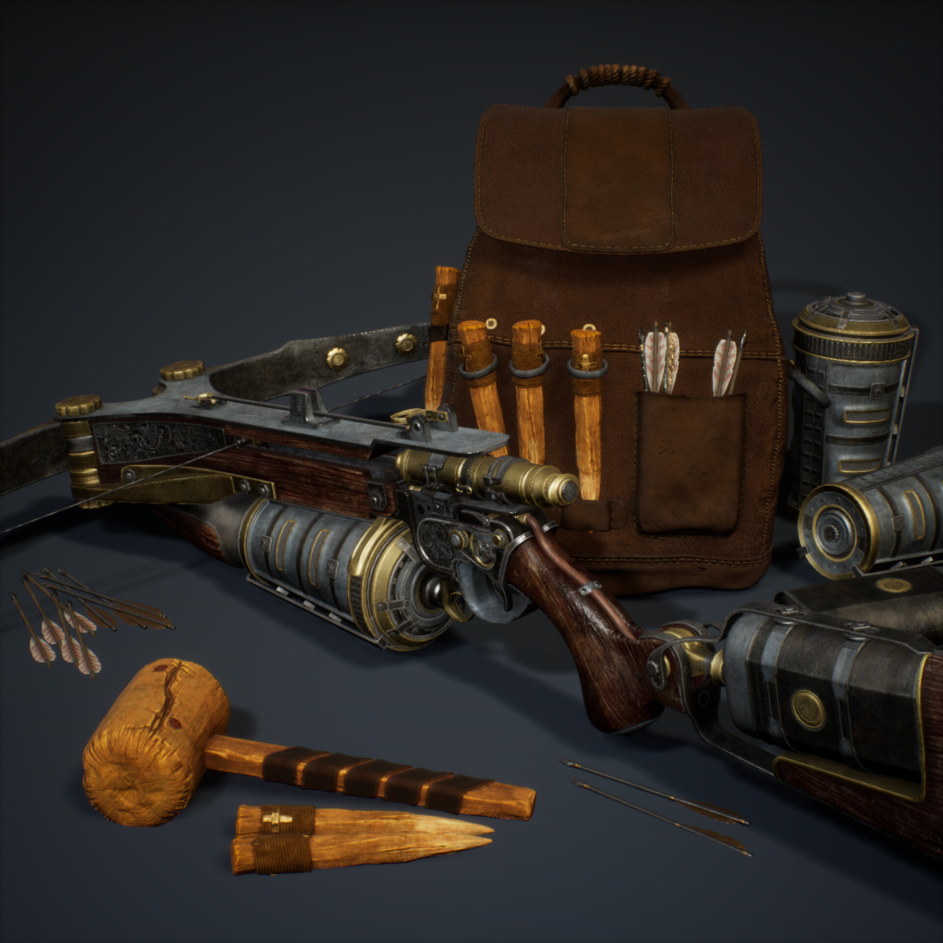 ArtStation - Сrossbow for a demon hunter