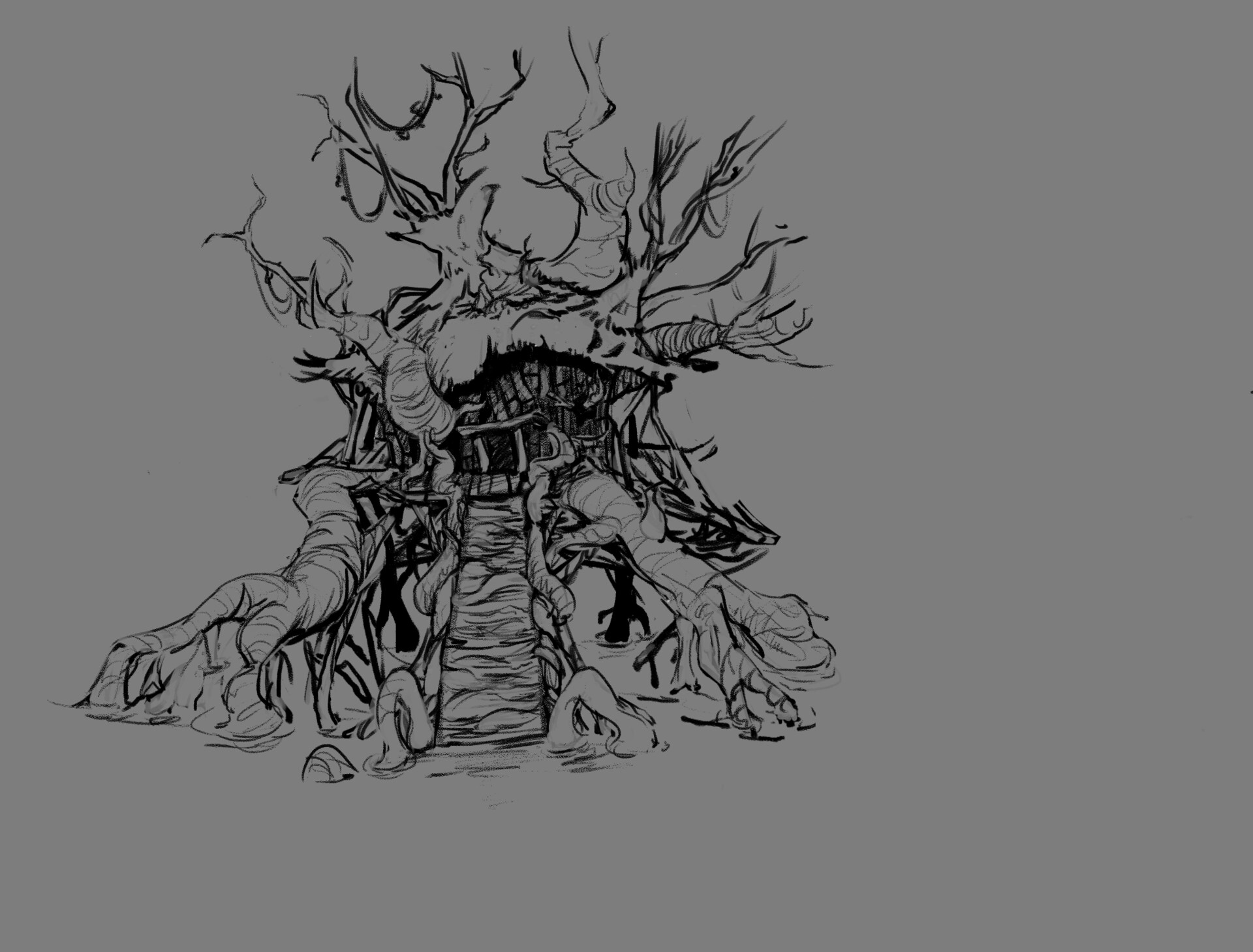 ArtStation - Athelas Swamp Region Architecture Designs - Final Year Project