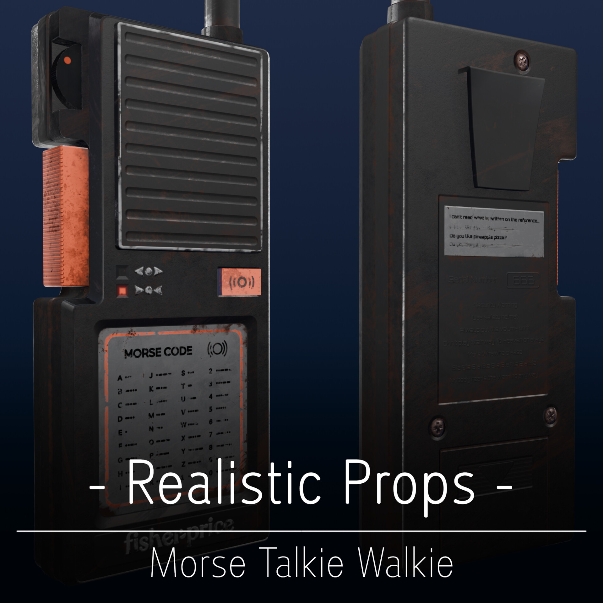 ArtStation - Morse Talkie Walkie - VR Asset