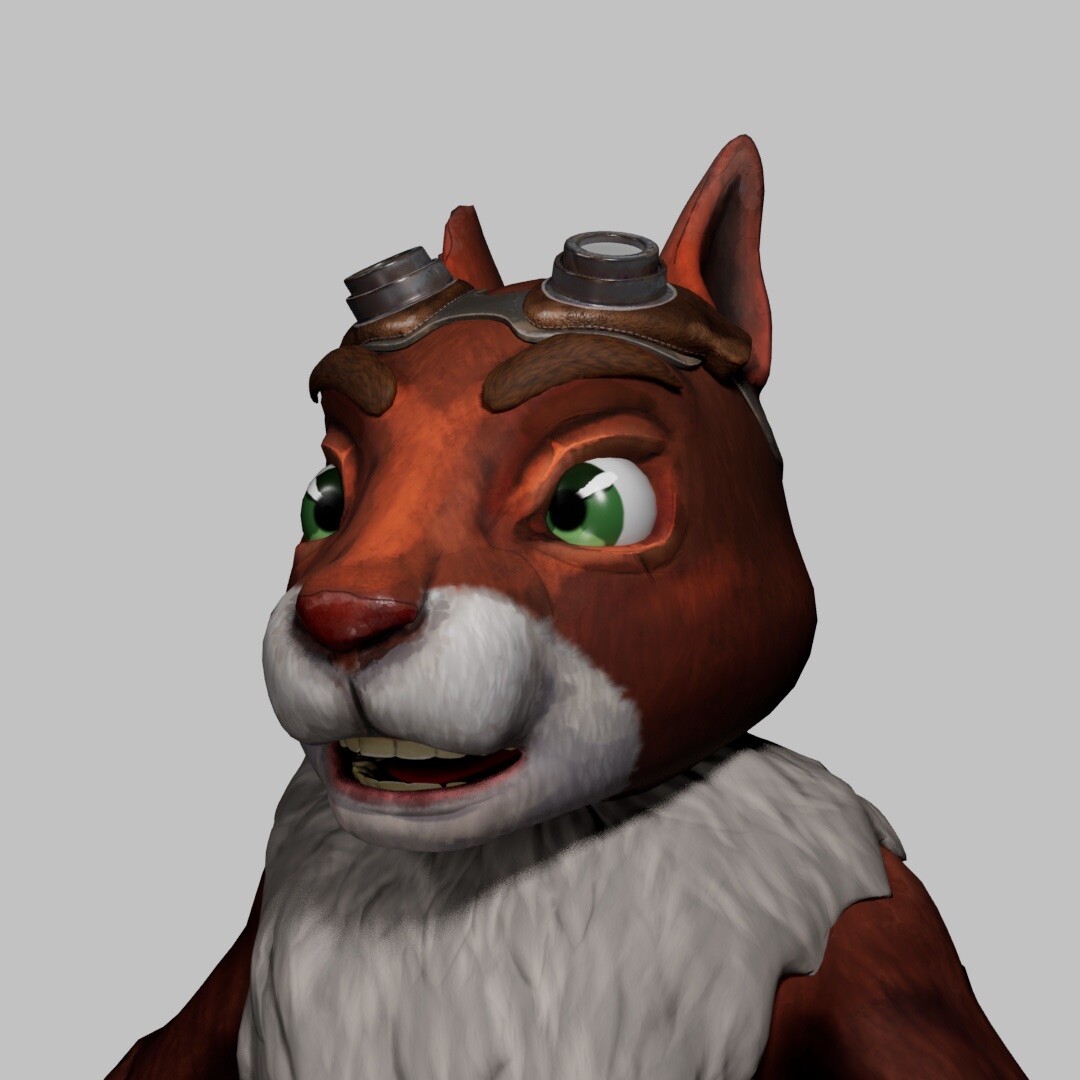 ArtStation - Full Animation Ready Character - Stylized Squirrel