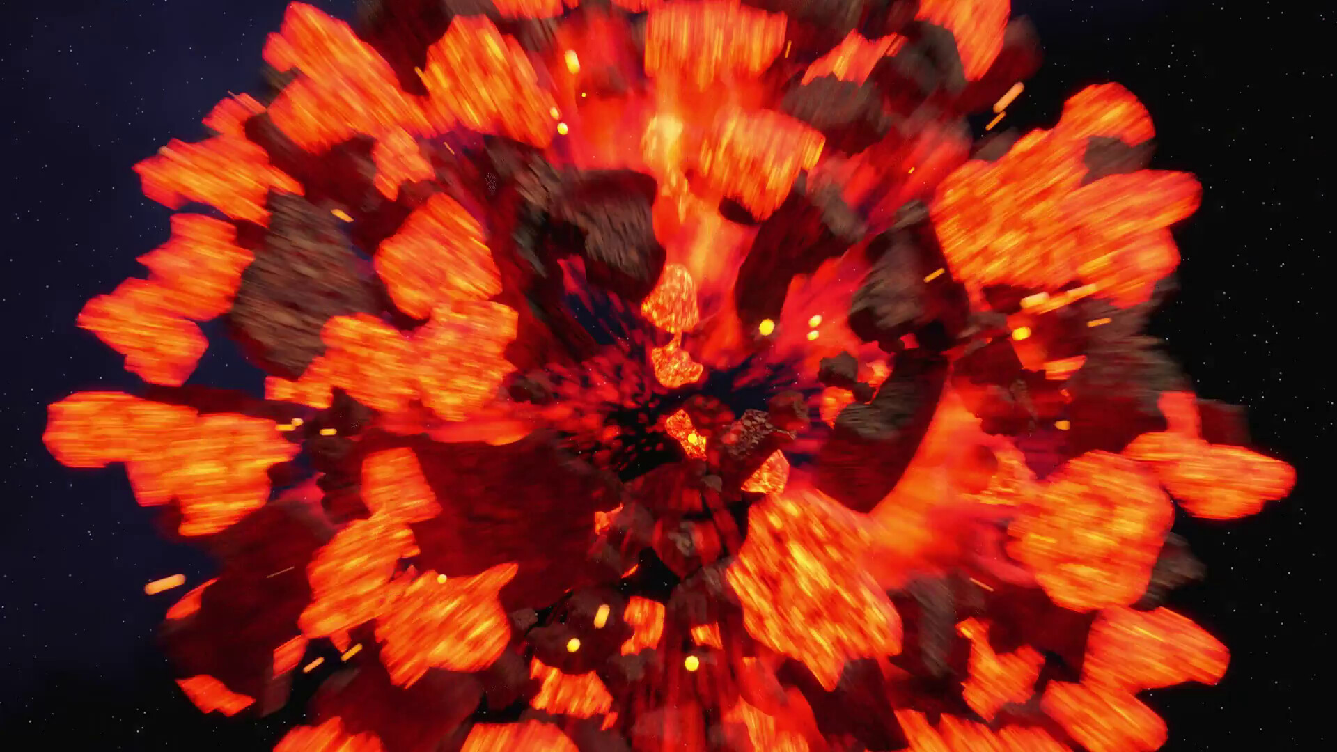 ArtStation - Exploding Planet Animation