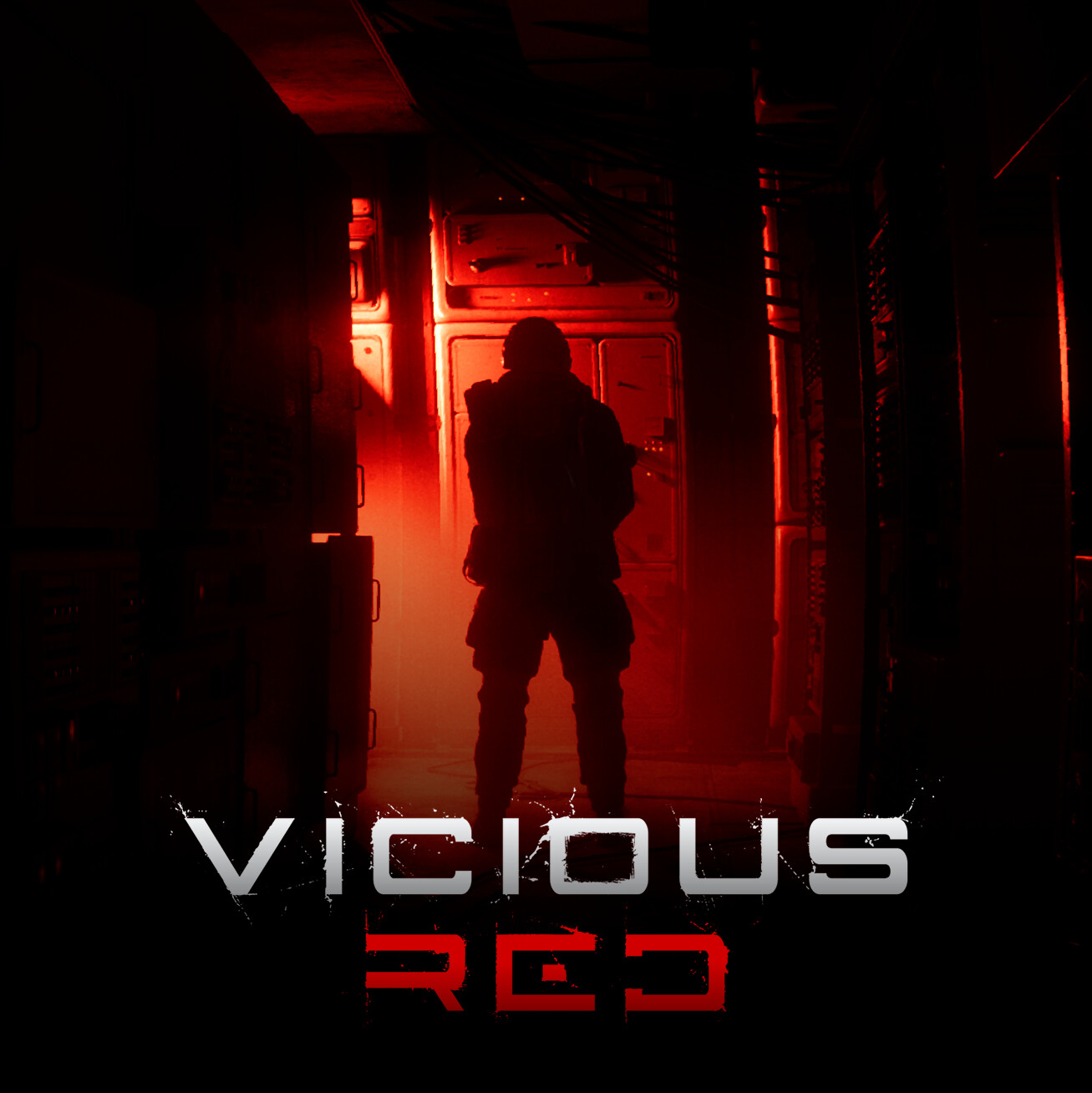 ArtStation - Vicious Red - Server Room (Emergency state light setup)