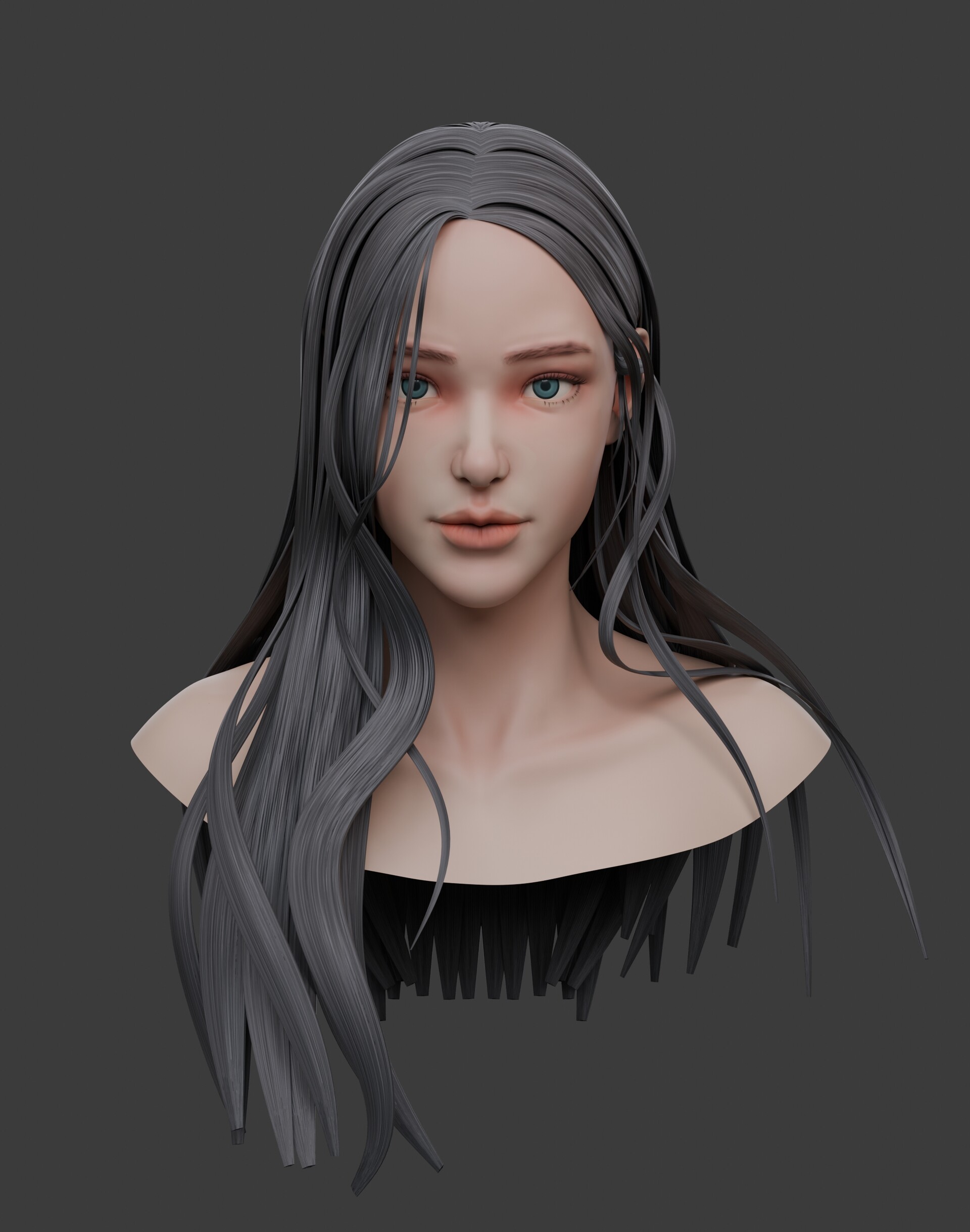 ArtStation - Female Head Modeling