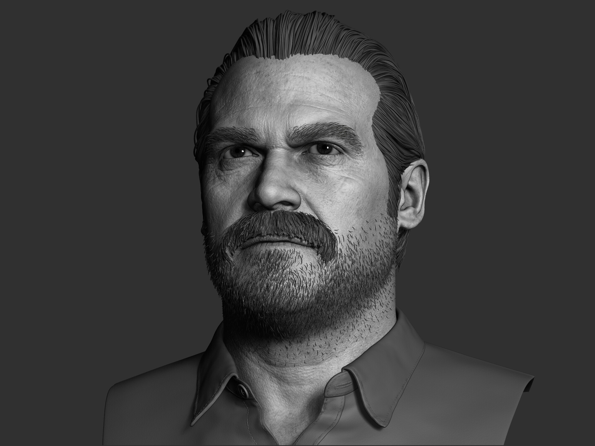 ArtStation - David Harbour - Jim Hopper From Stranger Things.