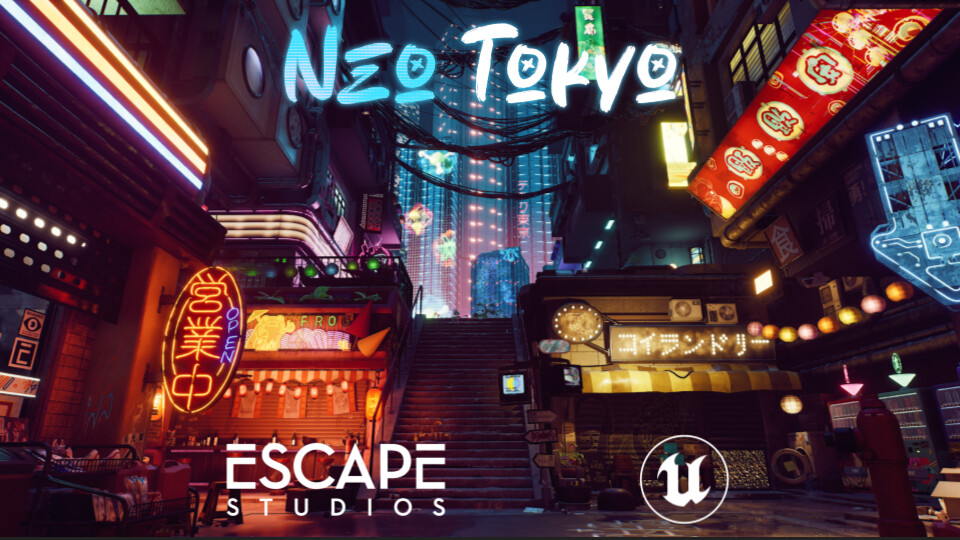 ArtStation - Neo Tokyo - Escape Studio - Module 4 group project