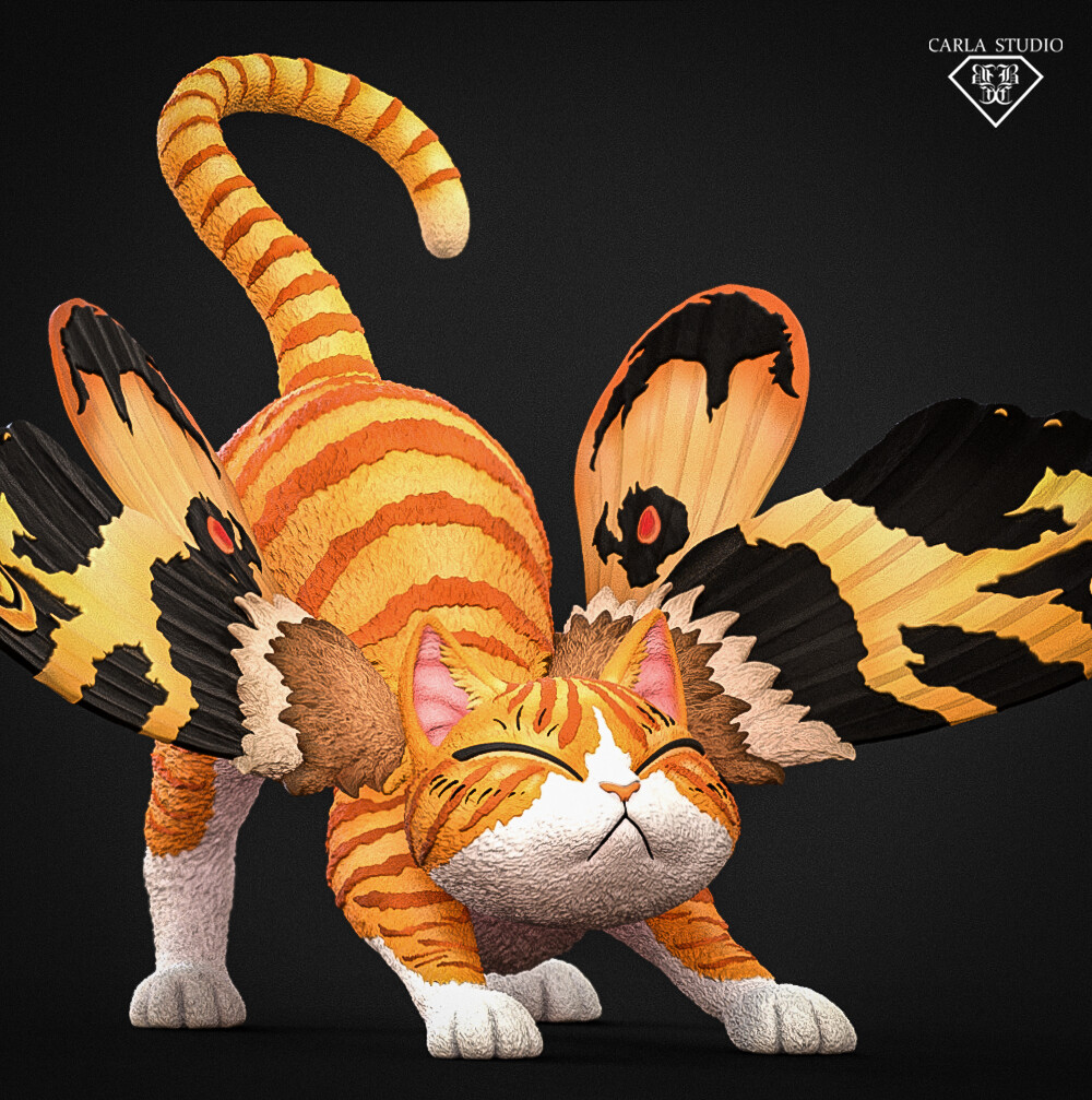 ArtStation - Cat | Mothra - ZHILA Verse