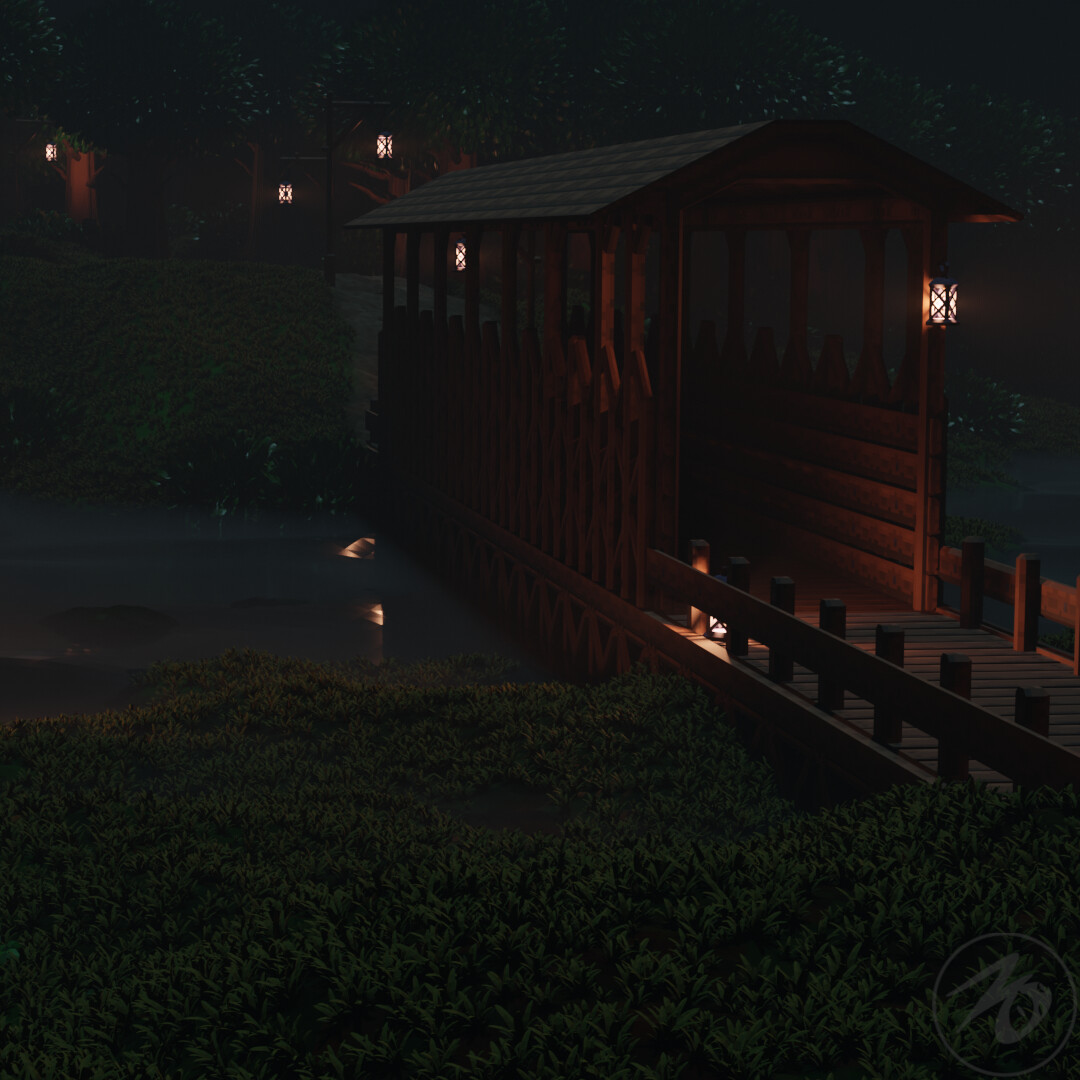 ArtStation - Swampland Bridge
