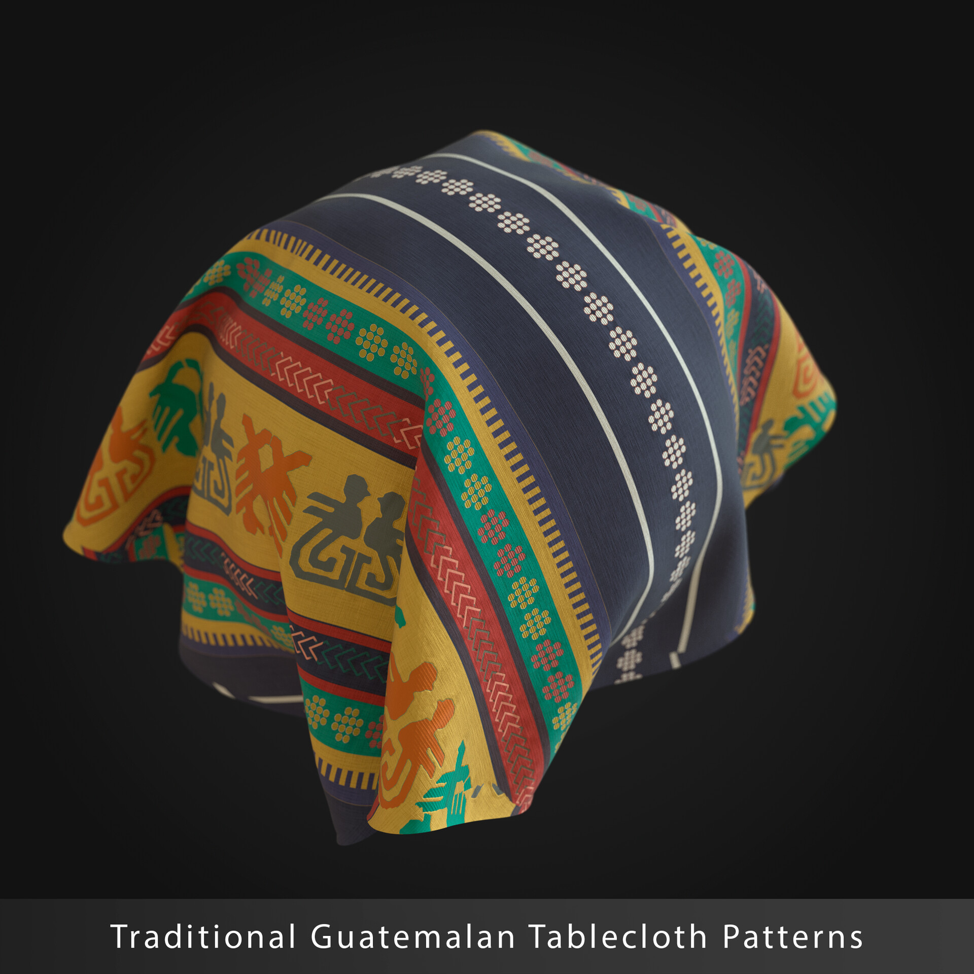 ArtStation - Traditional Guatemalan Tablecloth Patterns Recreated in ...