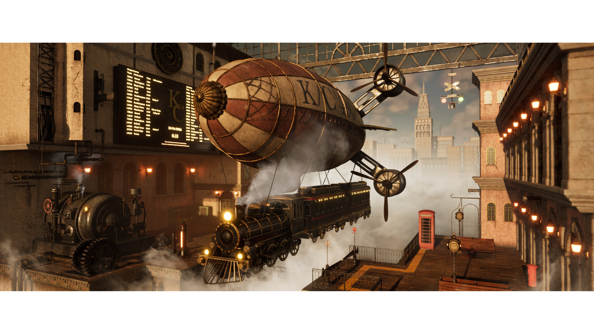 ArtStation - King's Cross steam station