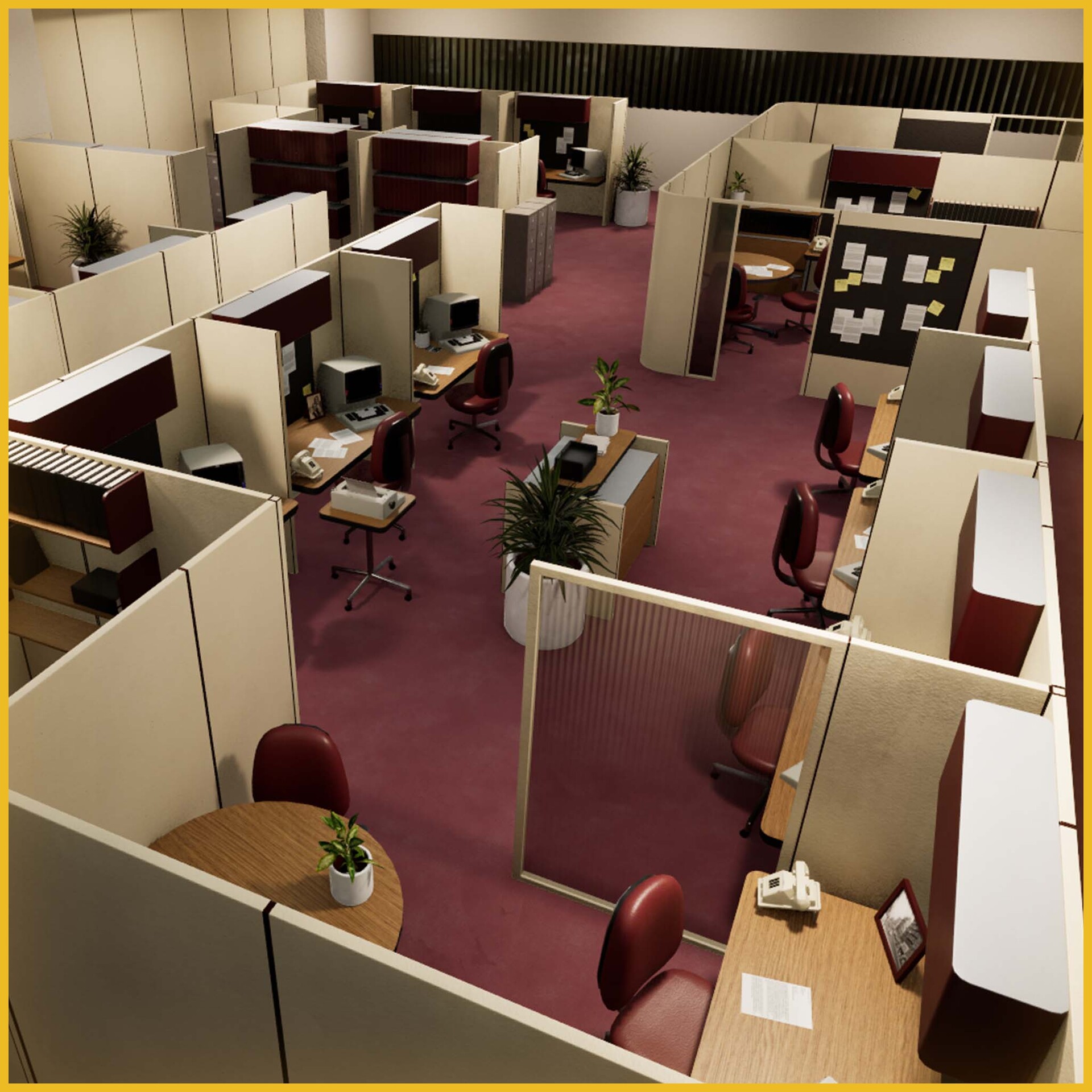 Amber Feldman - Retro 1980's Office Cubicals