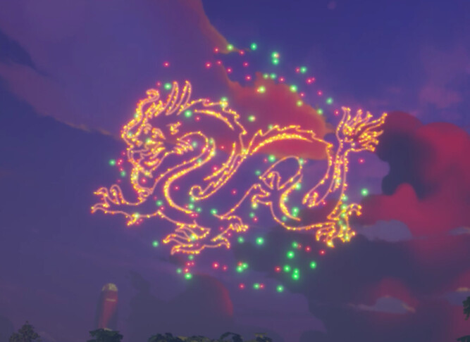 ArtStation - Dragon Firework VFX