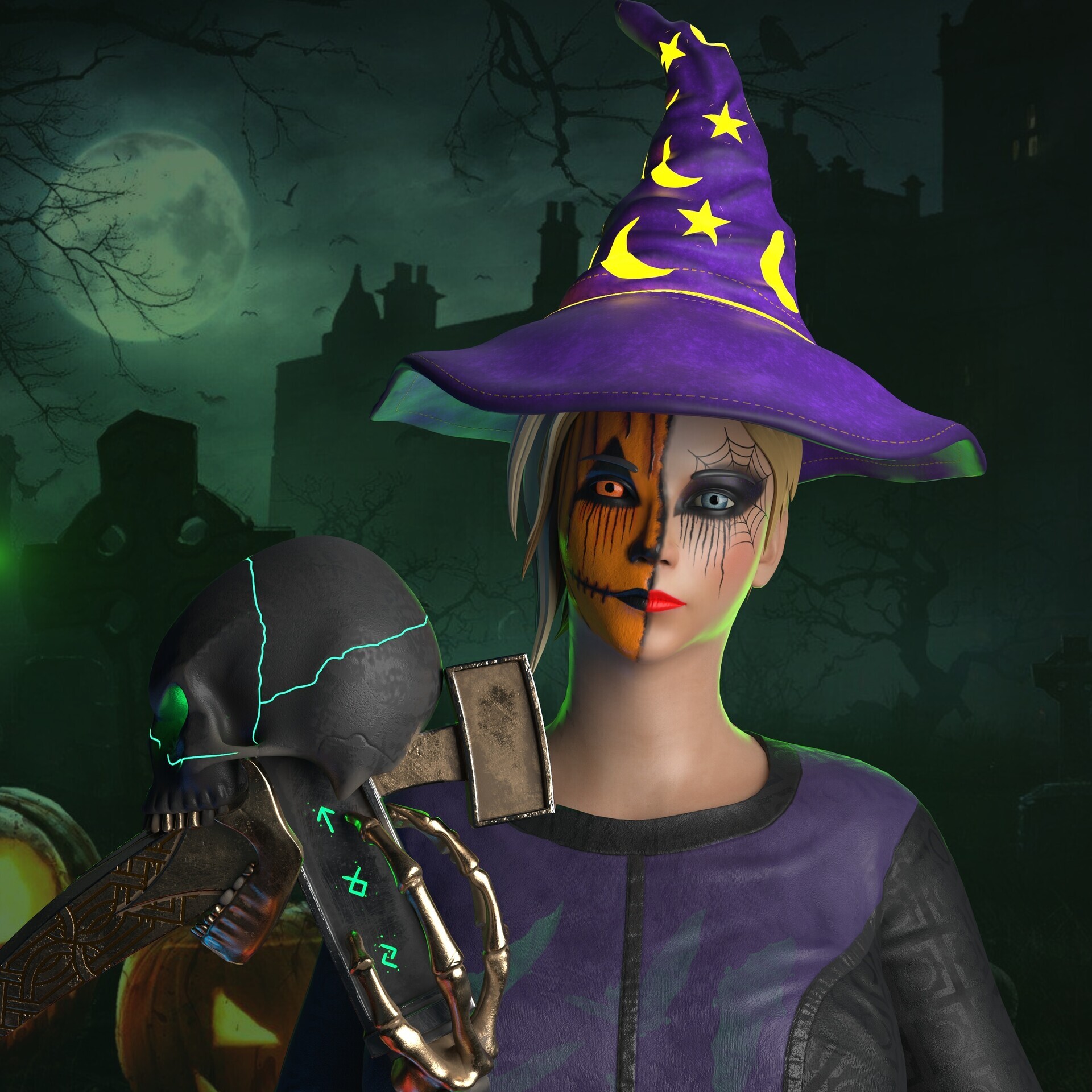 ArtStation - Halloween Character | Animation | Modelling