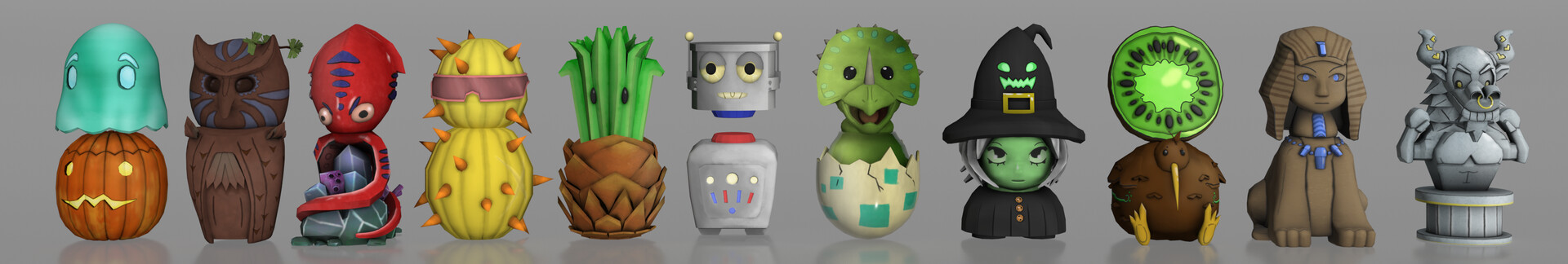 ArtStation - TOTEM - Character Models for Full Steam Studios