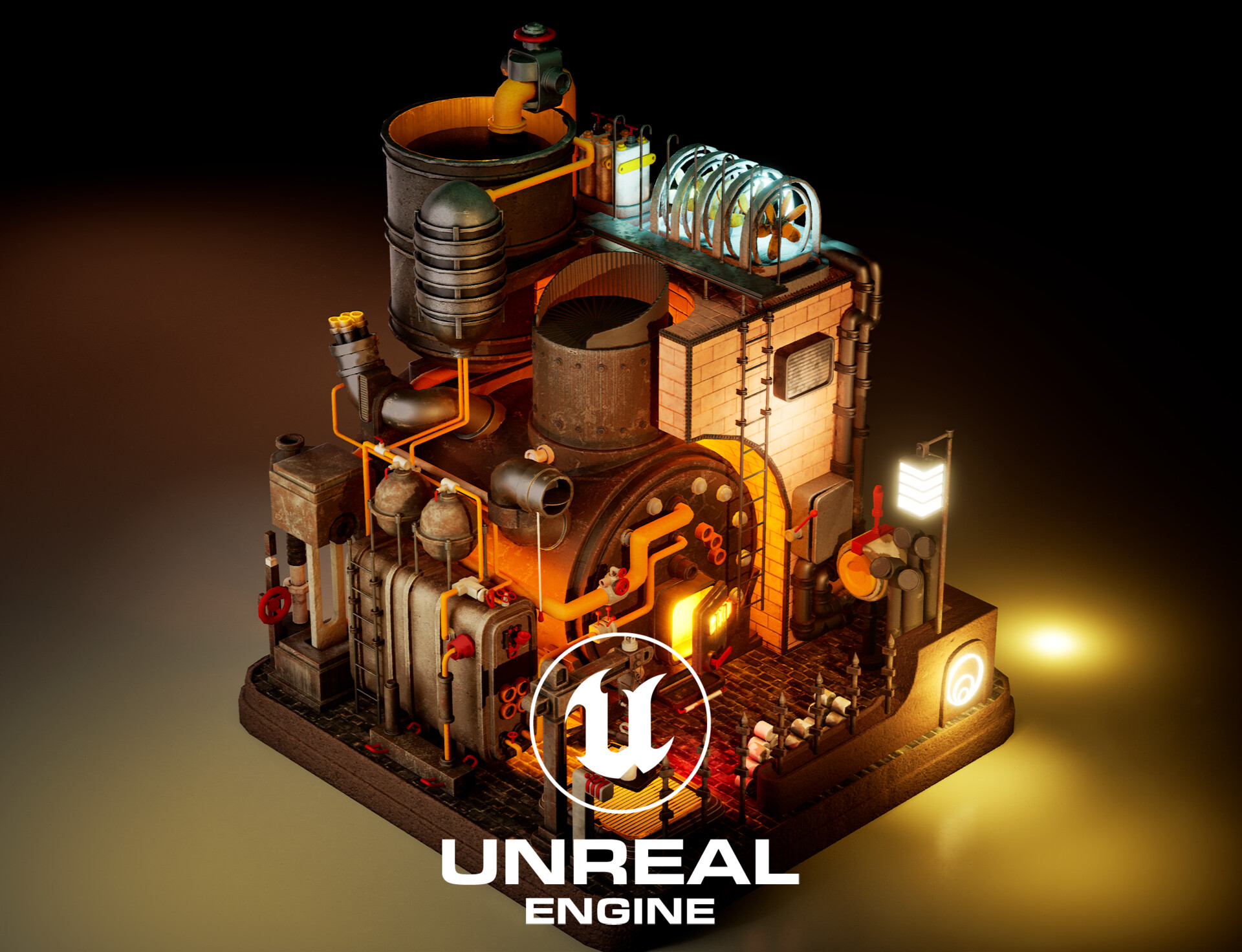 ArtStation - Boiler Room 3D Modeling