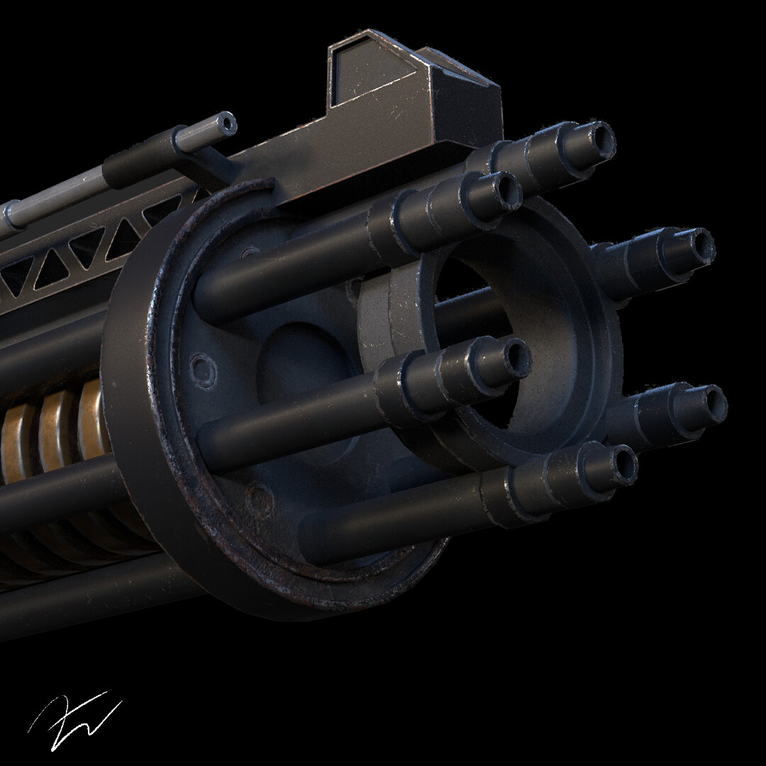 ArtStation - Star Wars Fan Art - Rebel Alliance Z6 Rotary Blaster