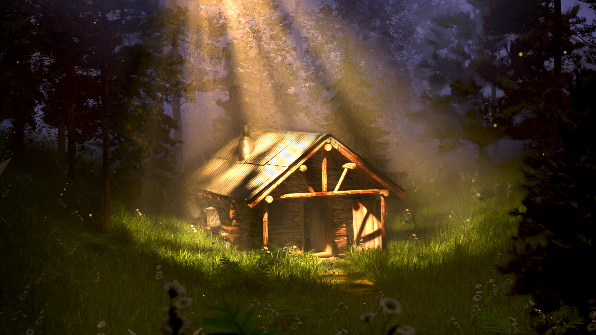 ArtStation - Forest Hut