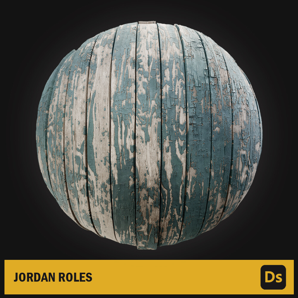 ArtStation - Painted Wood Material - Procedural Material Made 100% in Substance Designer