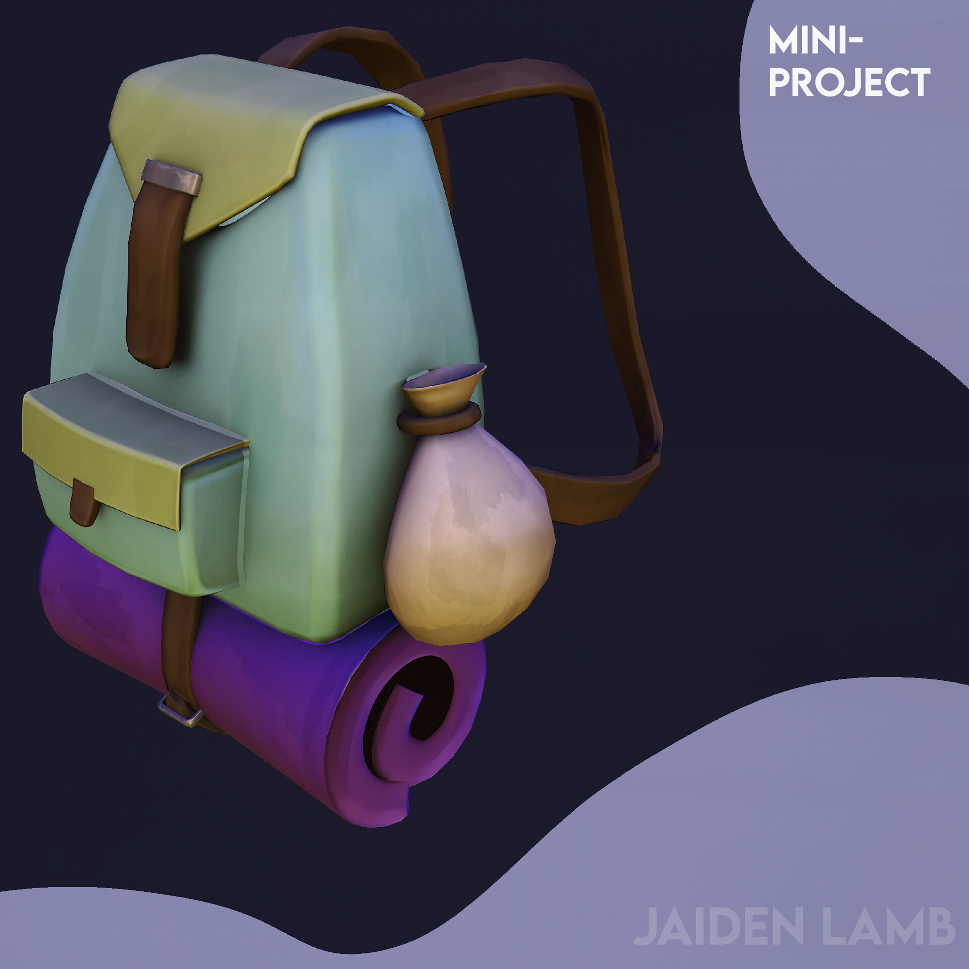 ArtStation - Stylized Backpack
