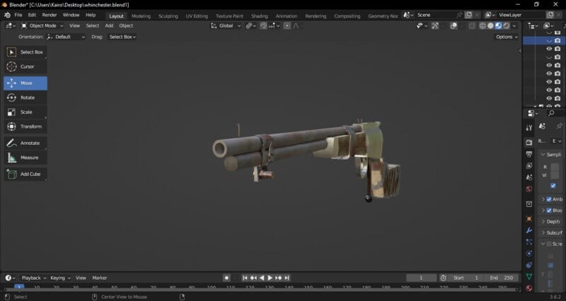 ArtStation - Scrap Winchester Facepunch Style - Rust Game (Fanmade)
