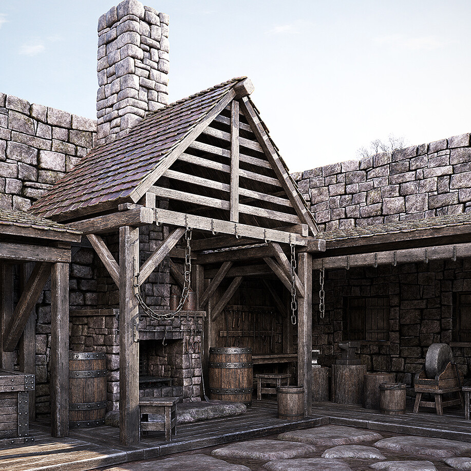 ArtStation - Medieval Forge