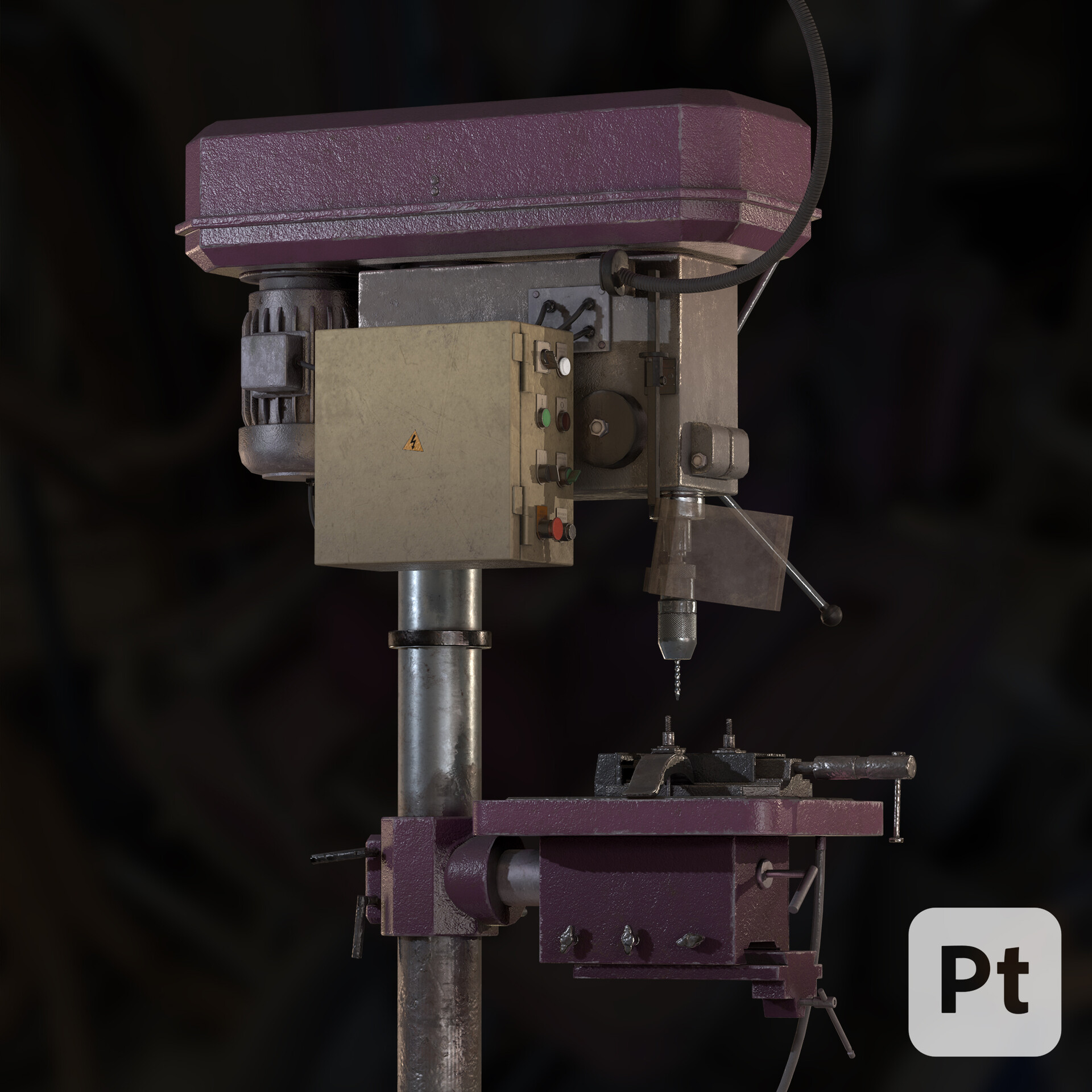 ArtStation - Drill Press Modeling And Texturing
