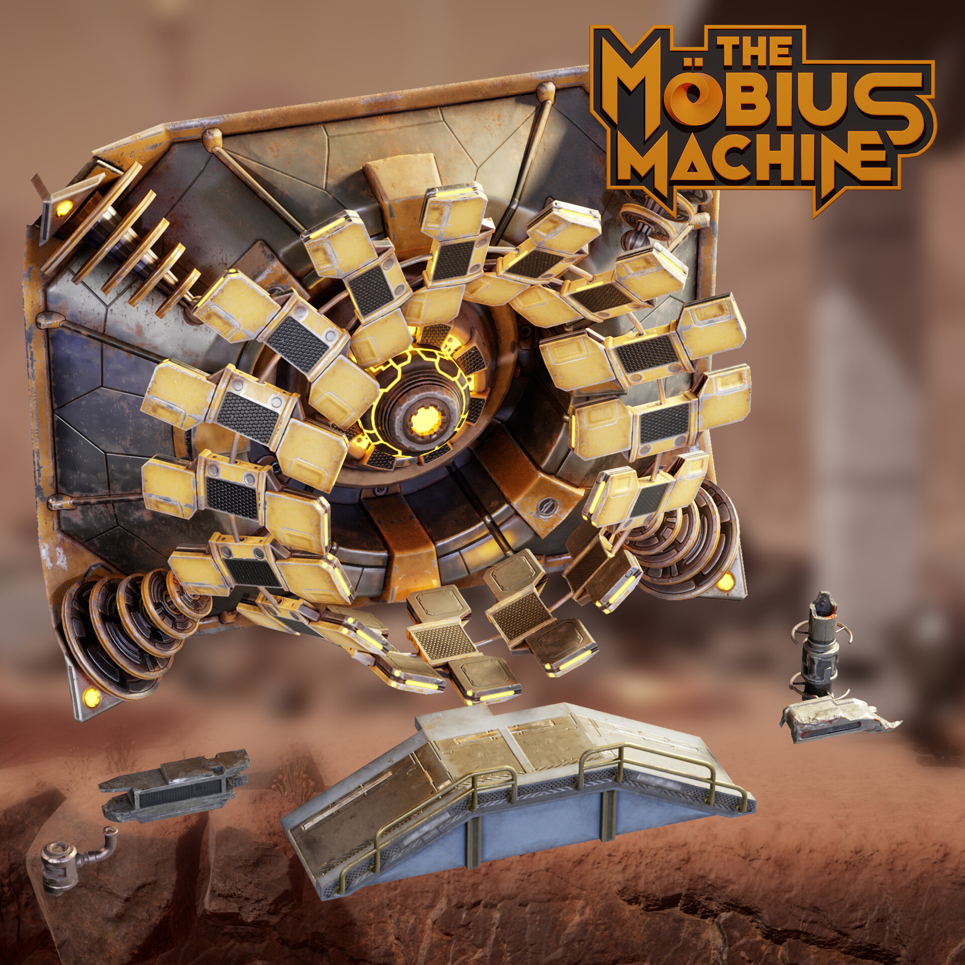 ArtStation - The Mobius Machine - hero assets