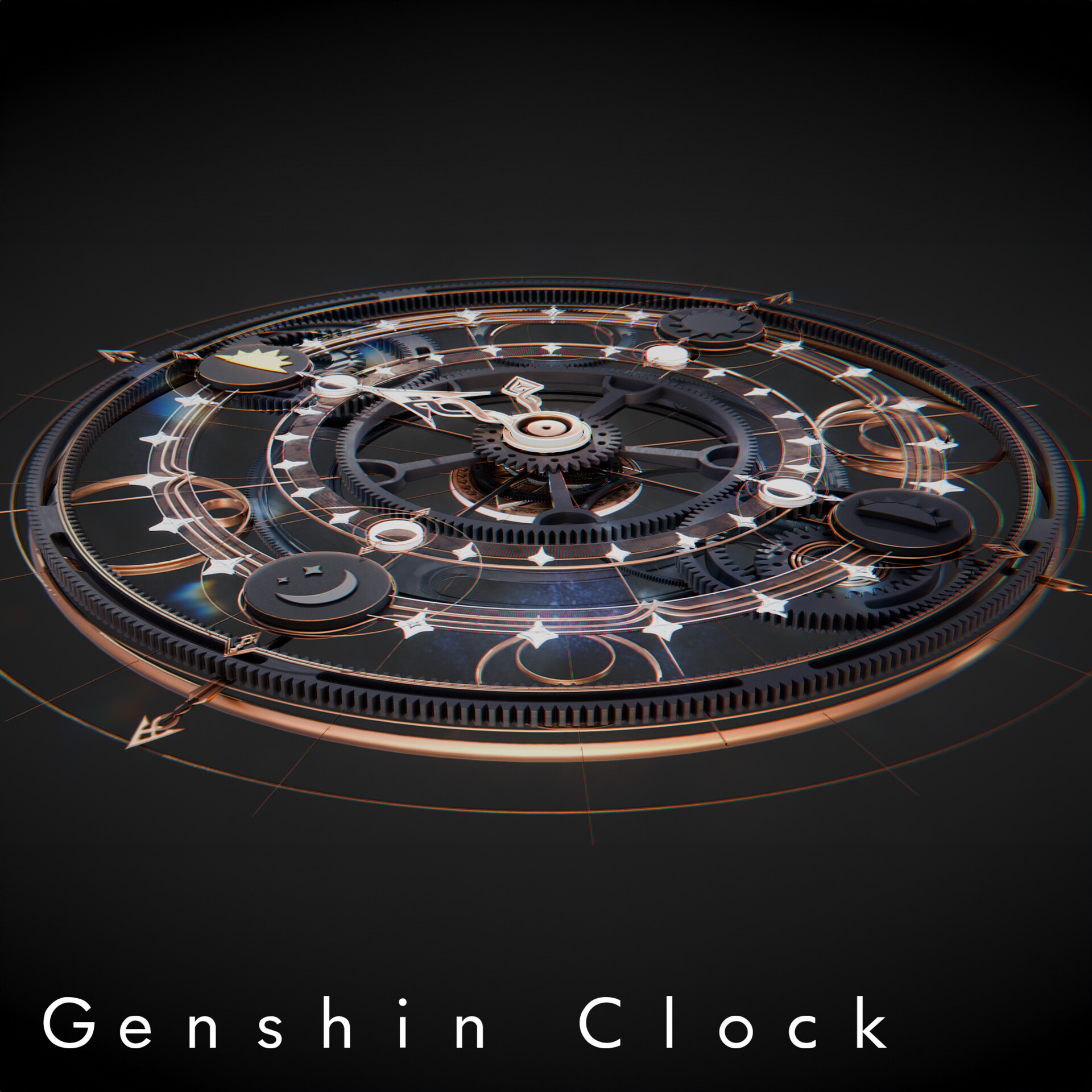 ArtStation - Genshin Impact Clock