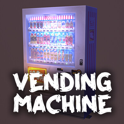 ArtStation - Vending machine (Hand paint)