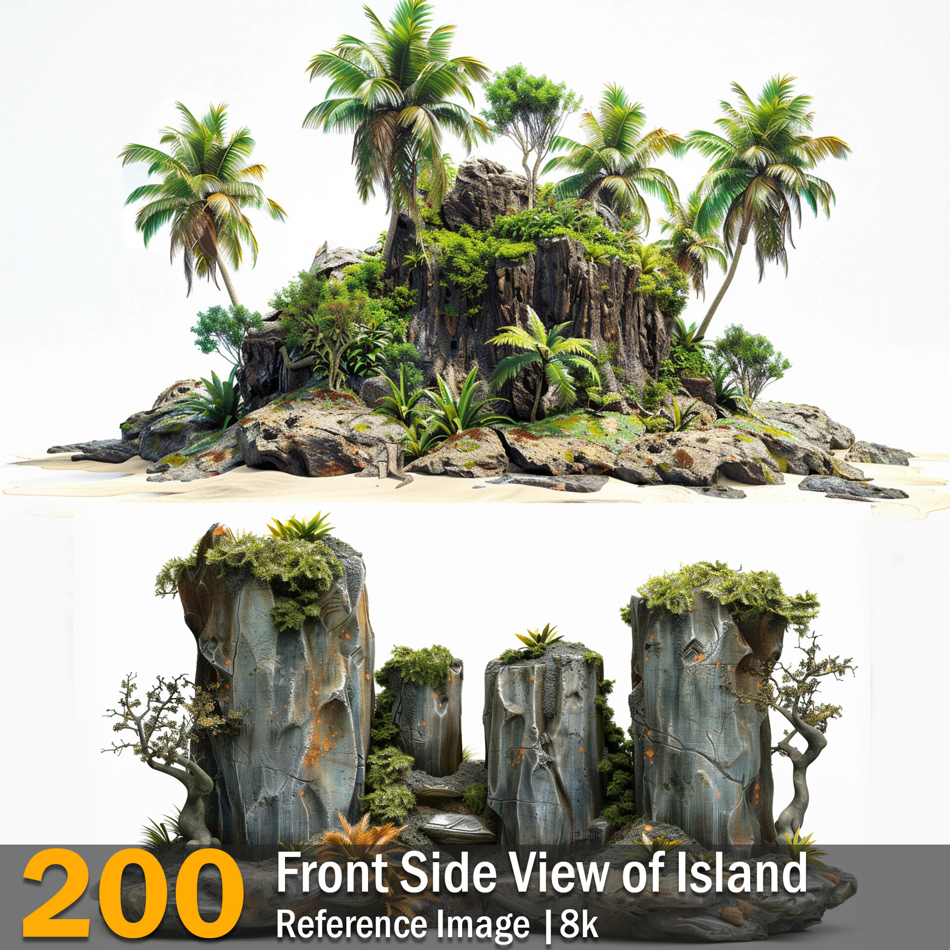 ArtStation - Front Side View of Island | Reference Images | 8k