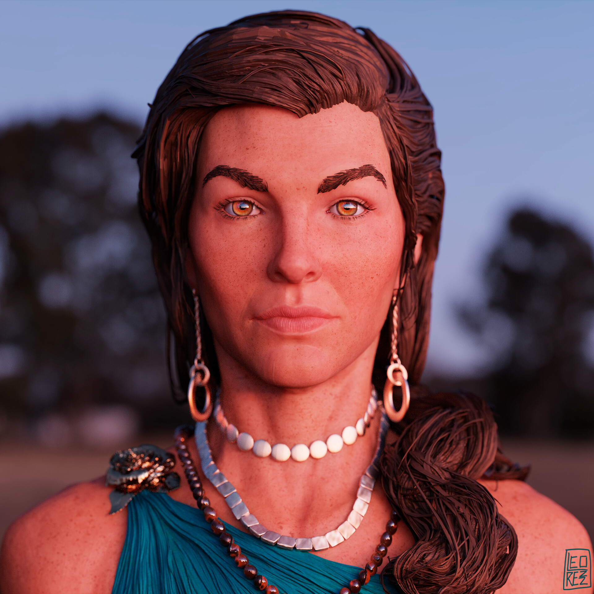 ArtStation - Female portrait study.