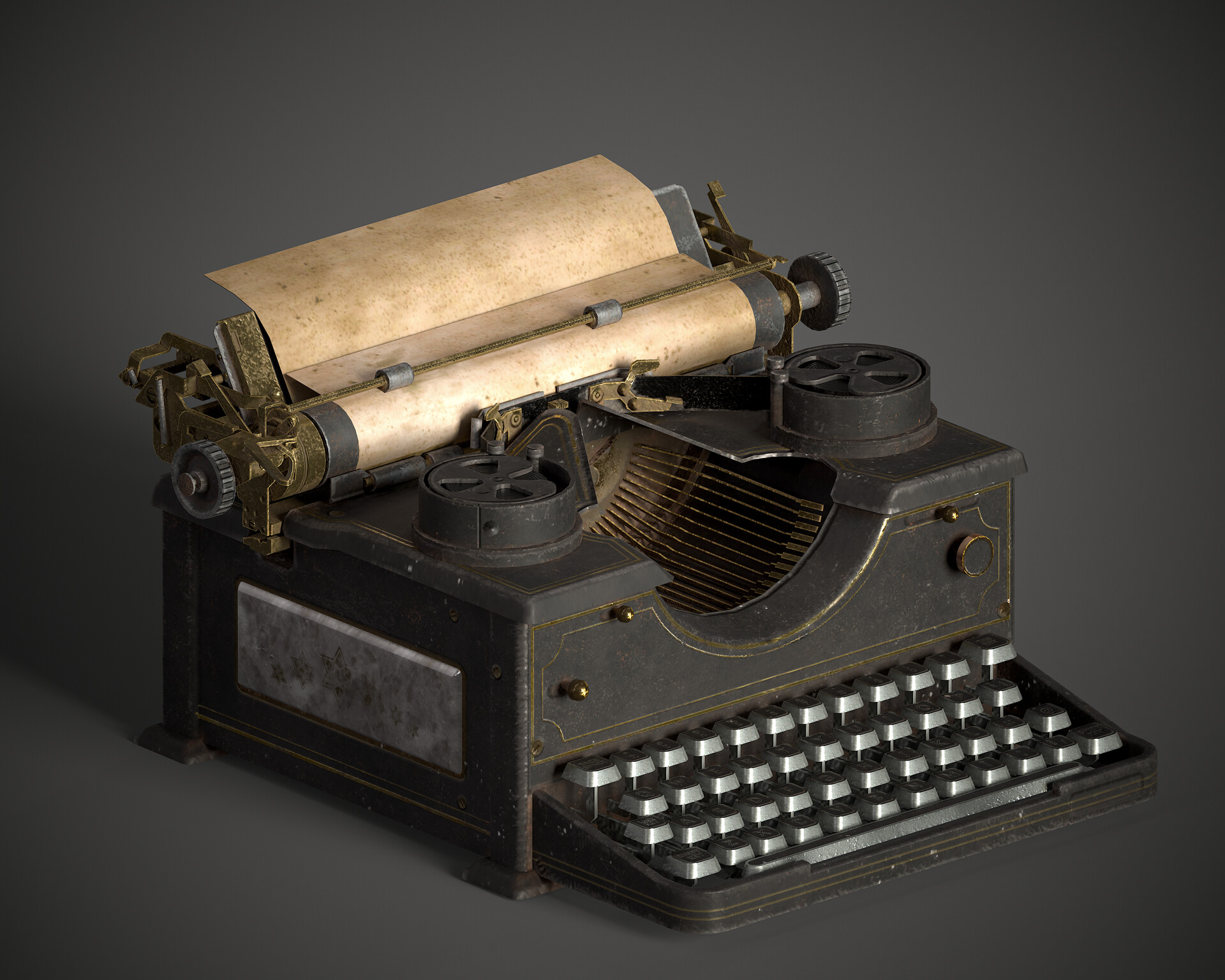 ArtStation - old typewriter (RE2 style)