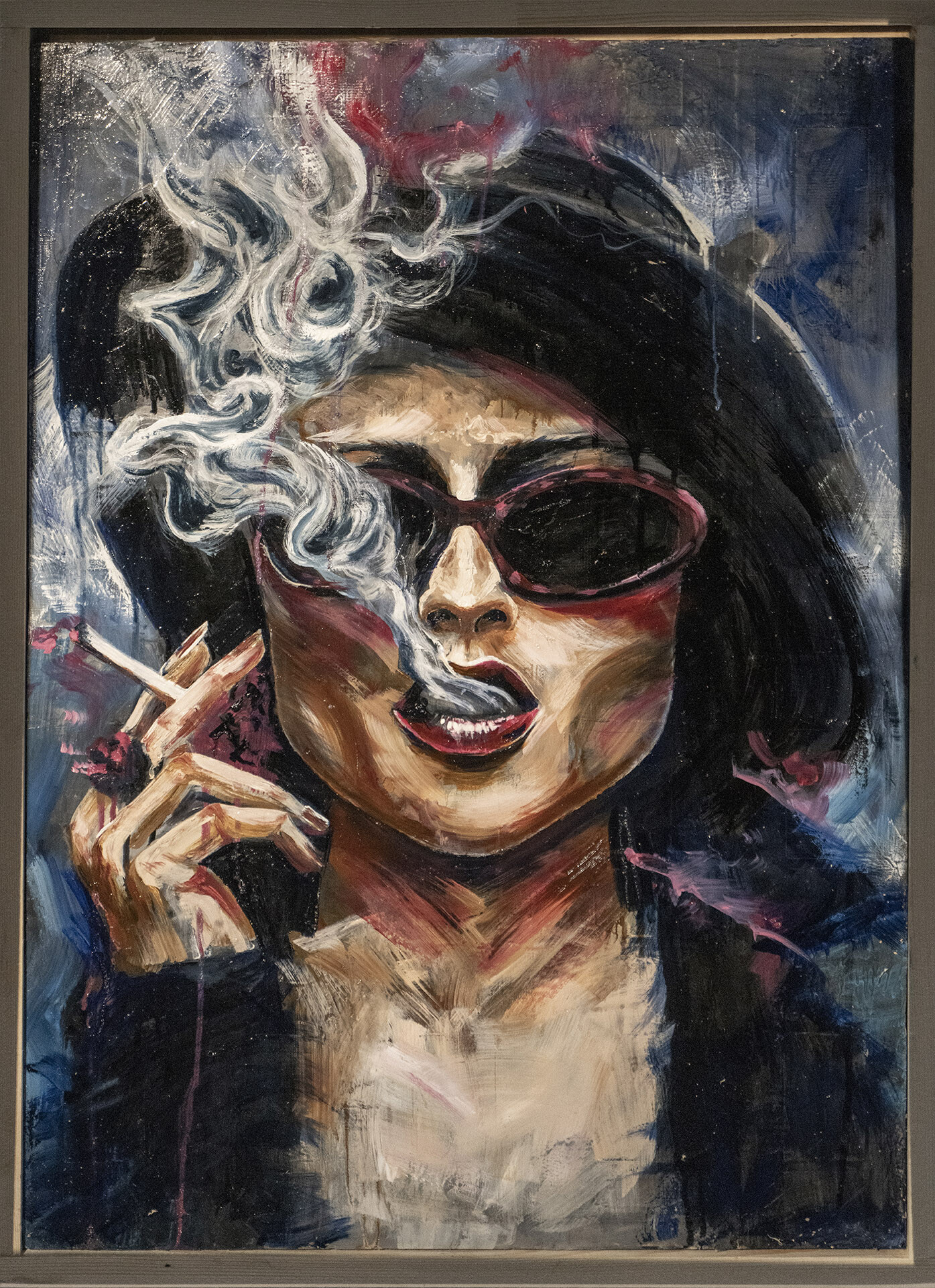 ArtStation - Картина маслом на холсте из видеокассет.